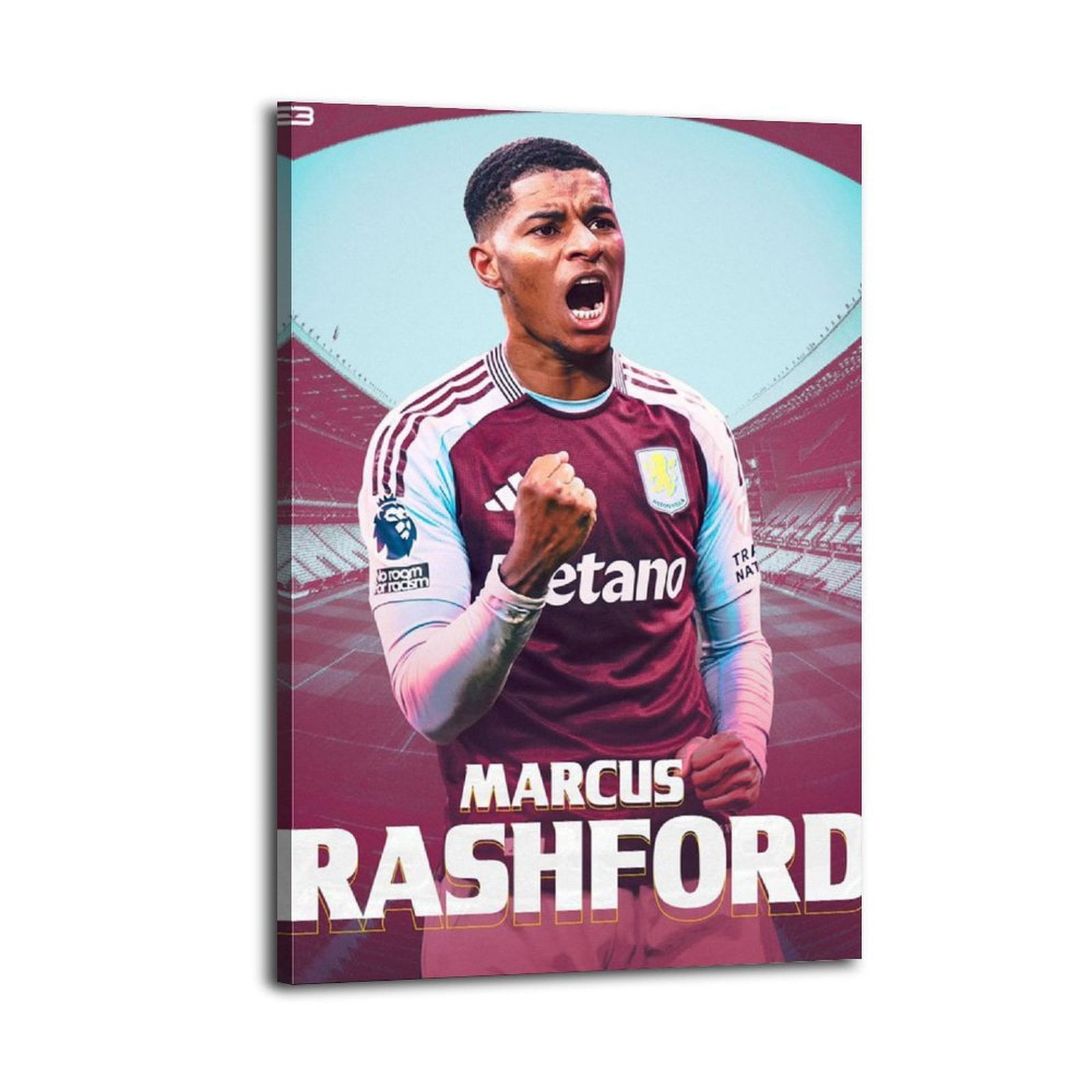 Marcus Rashford Poster Decoration Vibrant High-end Wall Posters Retro ...