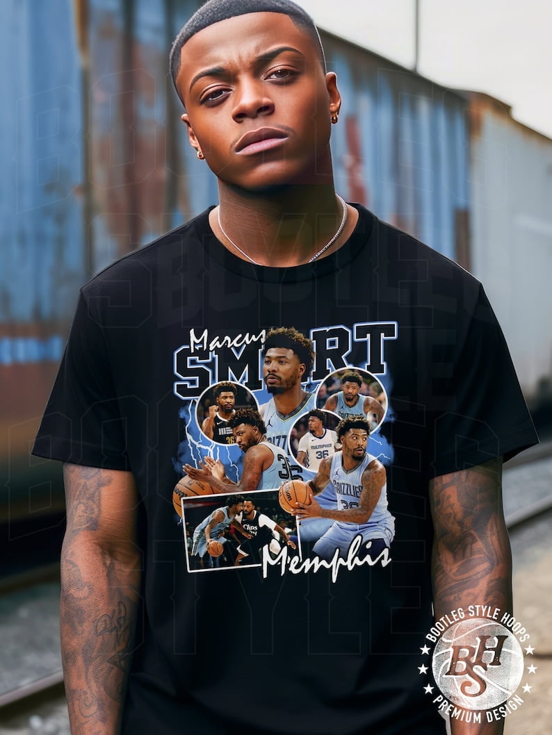 Marcus Smart 90s Bootleg Style Rap Shirt - Walmart.com