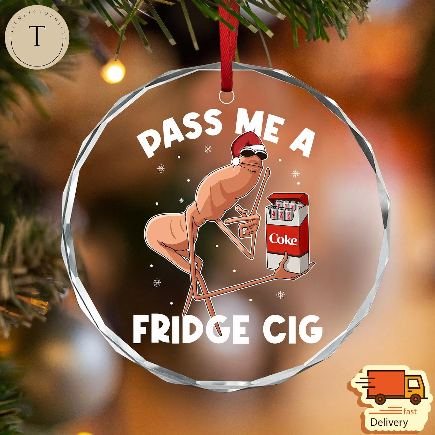Marcus The Worm Ornament, Pass Me A Fridge Cig Meme Ornament, VRChat ...