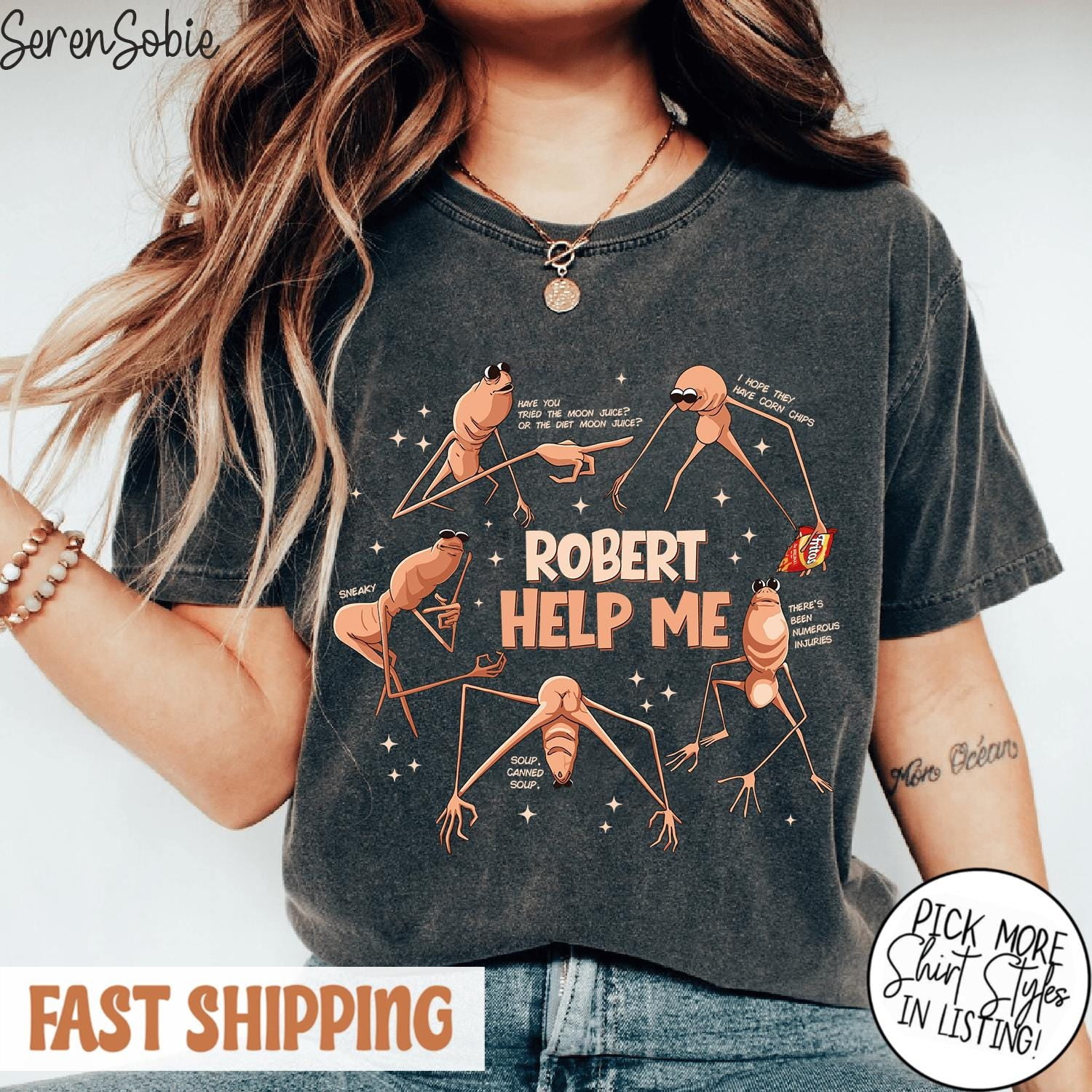Marcus The Worm Shirt, Robert Help Marcus The Worm Ugly, Marcus The ...