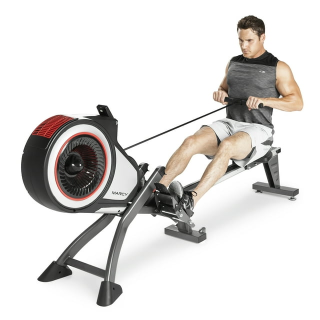 Marcy Foldable Turbine Rowing Machine Rower with 8 Resistance Setting ...