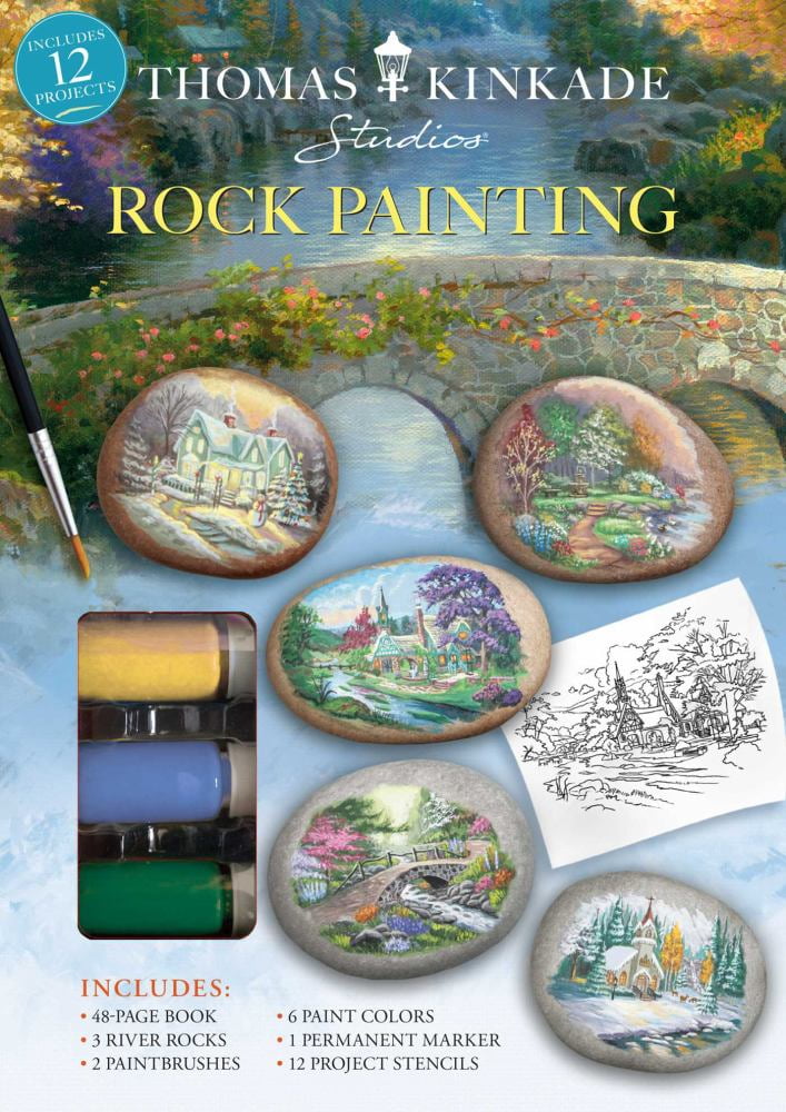Marcy Kelman: Thomas Kinkade Rock Painting (Hardcover) - Walmart.com