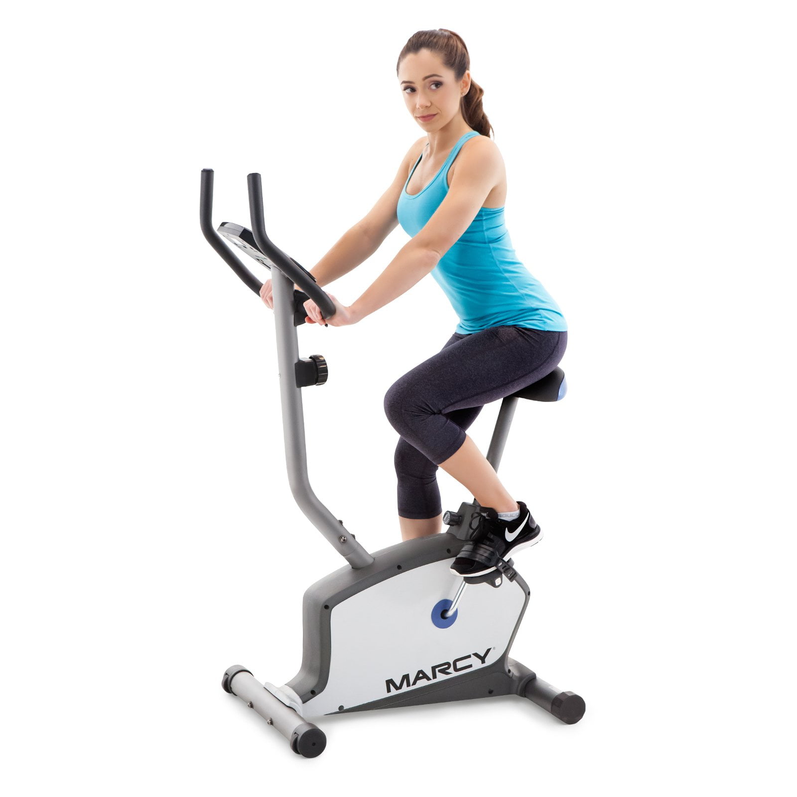 Marcy Magnetic Resistance Upright Bike, Compact Exercise Cycle for ...