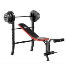 Gold's Gym XR 8.1 Combo Weight Bench with 100 Lb. Vinyl Weight Set ...