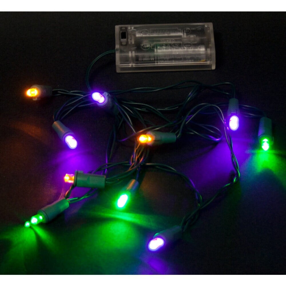 Mardi GRAS LED Lights: LED Purple Green Gold Ornament Fat Tuesday ...