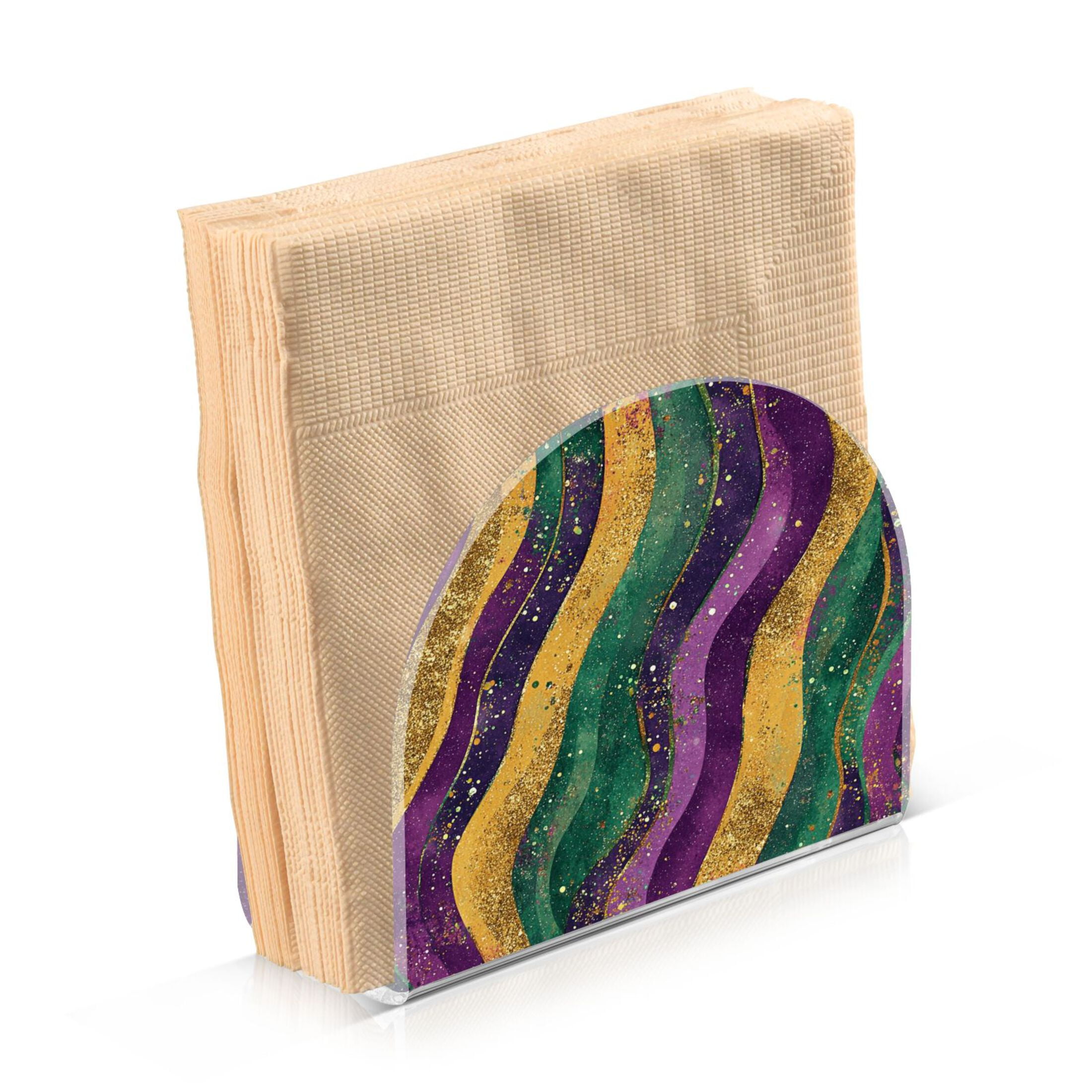 Mardi Gra Waves Napkin Holders for Tables Napkin Stand Paper Holder ...