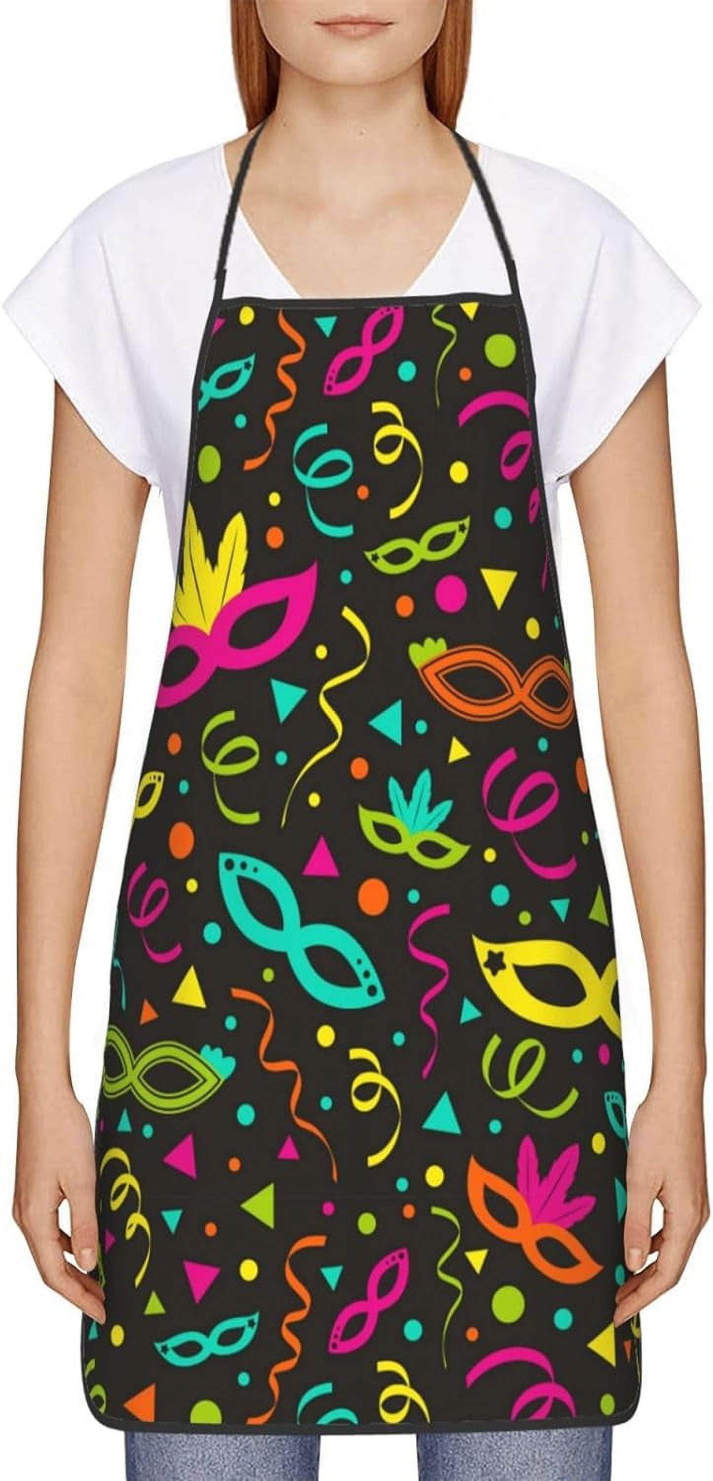 Mardi Gras 2024 Apron For Women Men Adjustable Kitchen Aprons With ...