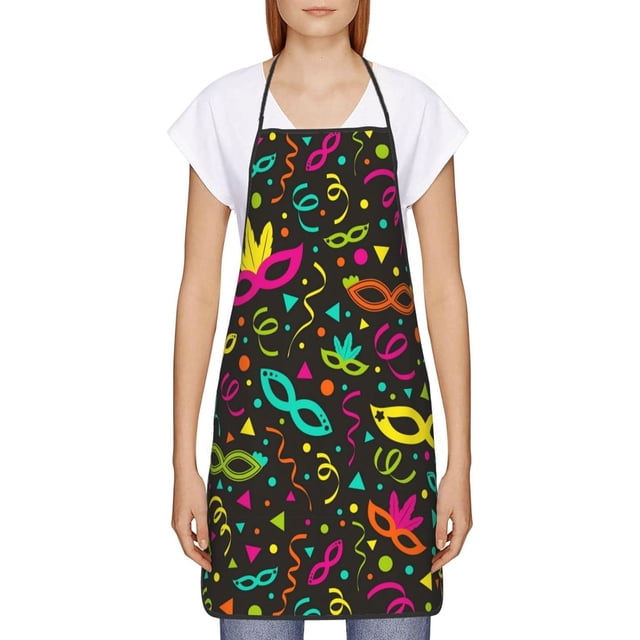 Mardi Gras 2024 Apron For Women Men Adjustable Kitchen Aprons With ...