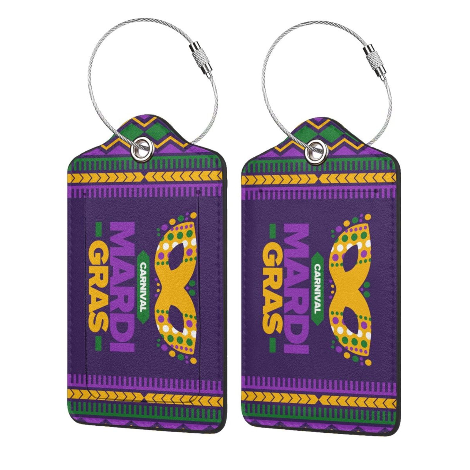 Mardi Gras 2024 Luggage Tags for Suitcase Tags Identifiers with Privacy ...