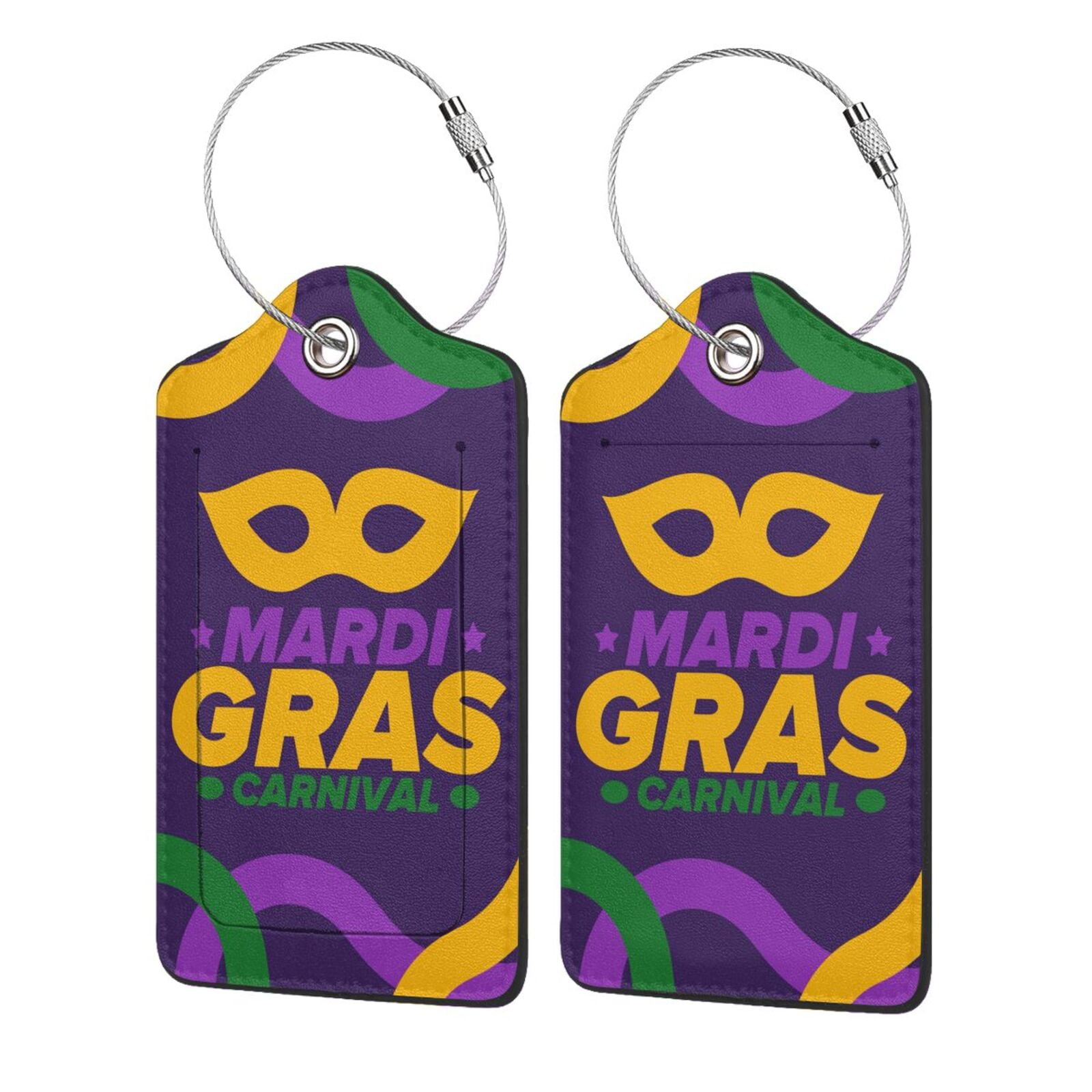 Mardi Gras 2024 Luggage Tags for Suitcase Tags Identifiers with Privacy ...