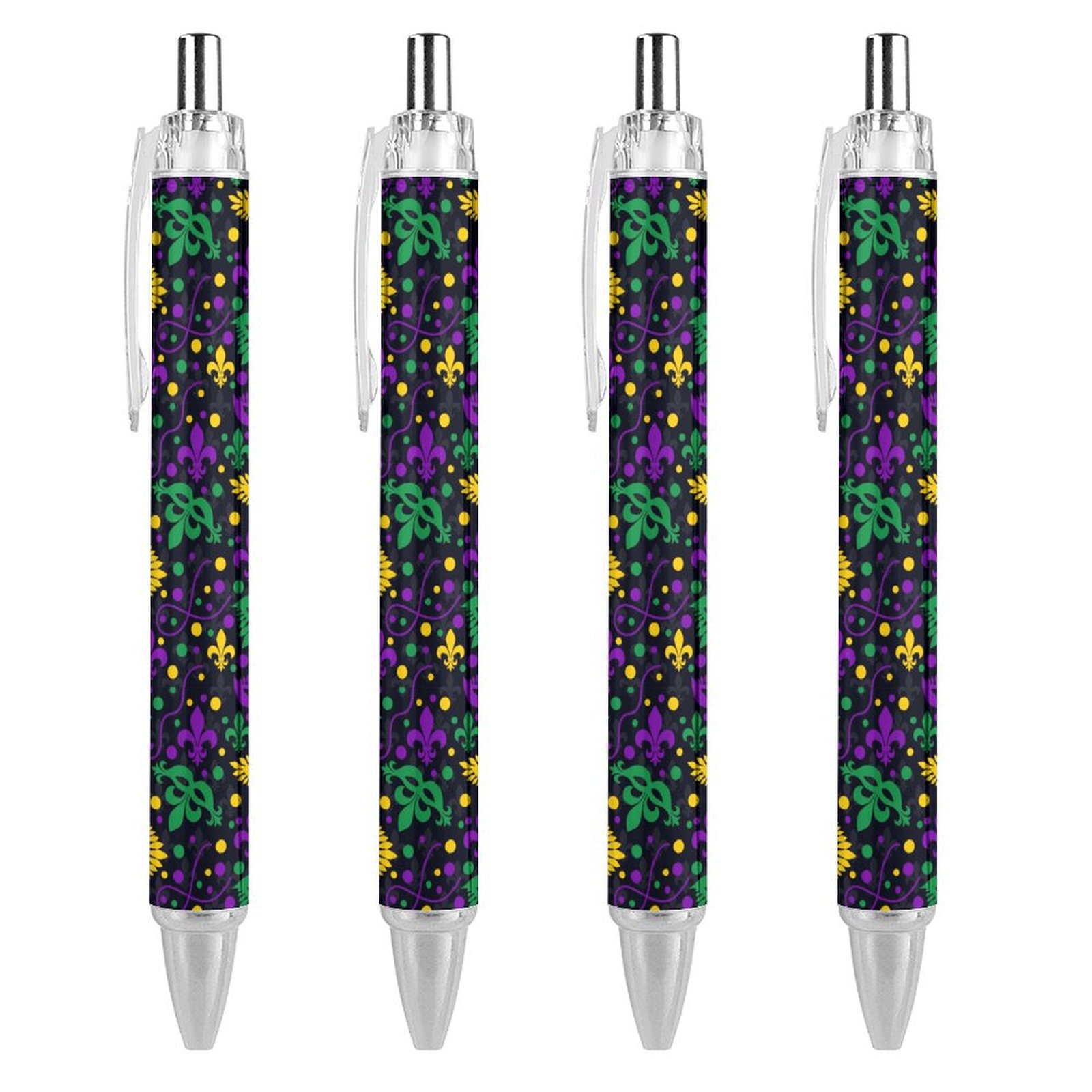Mardi Gras 2025 Ballpoint Pen Retractable Pens Black Writing Pen Office ...