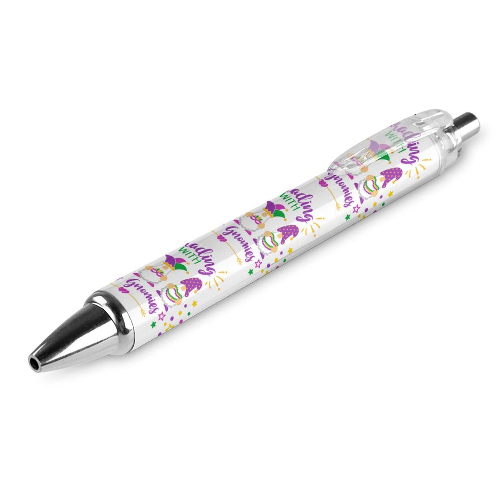 Mardi Gras 2025 Ballpoint Pen Retractable Pens Black Writing Pen Office ...
