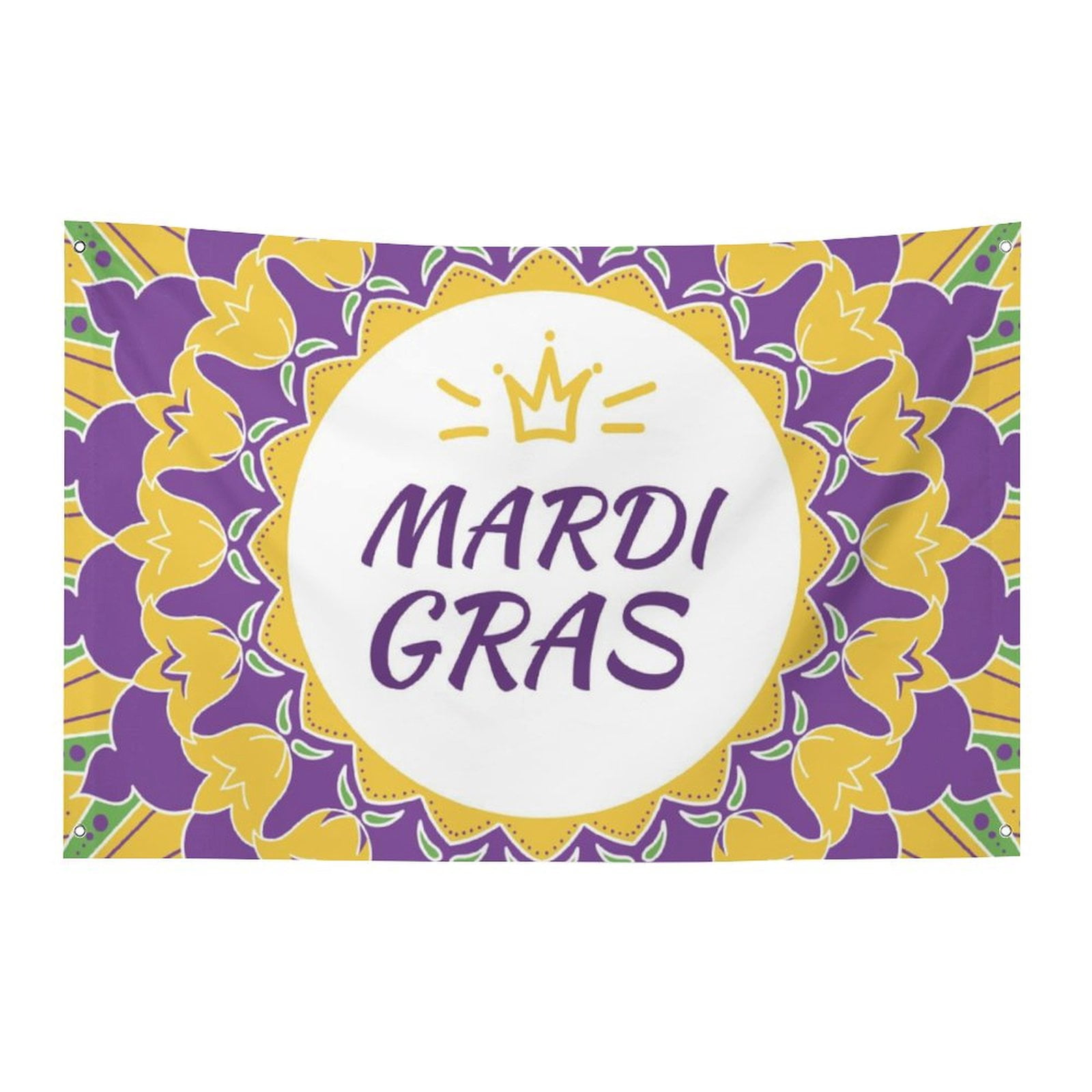 Mardi Gras 2025 Tapestry Banner Backdrop Flag Background Decoration for ...