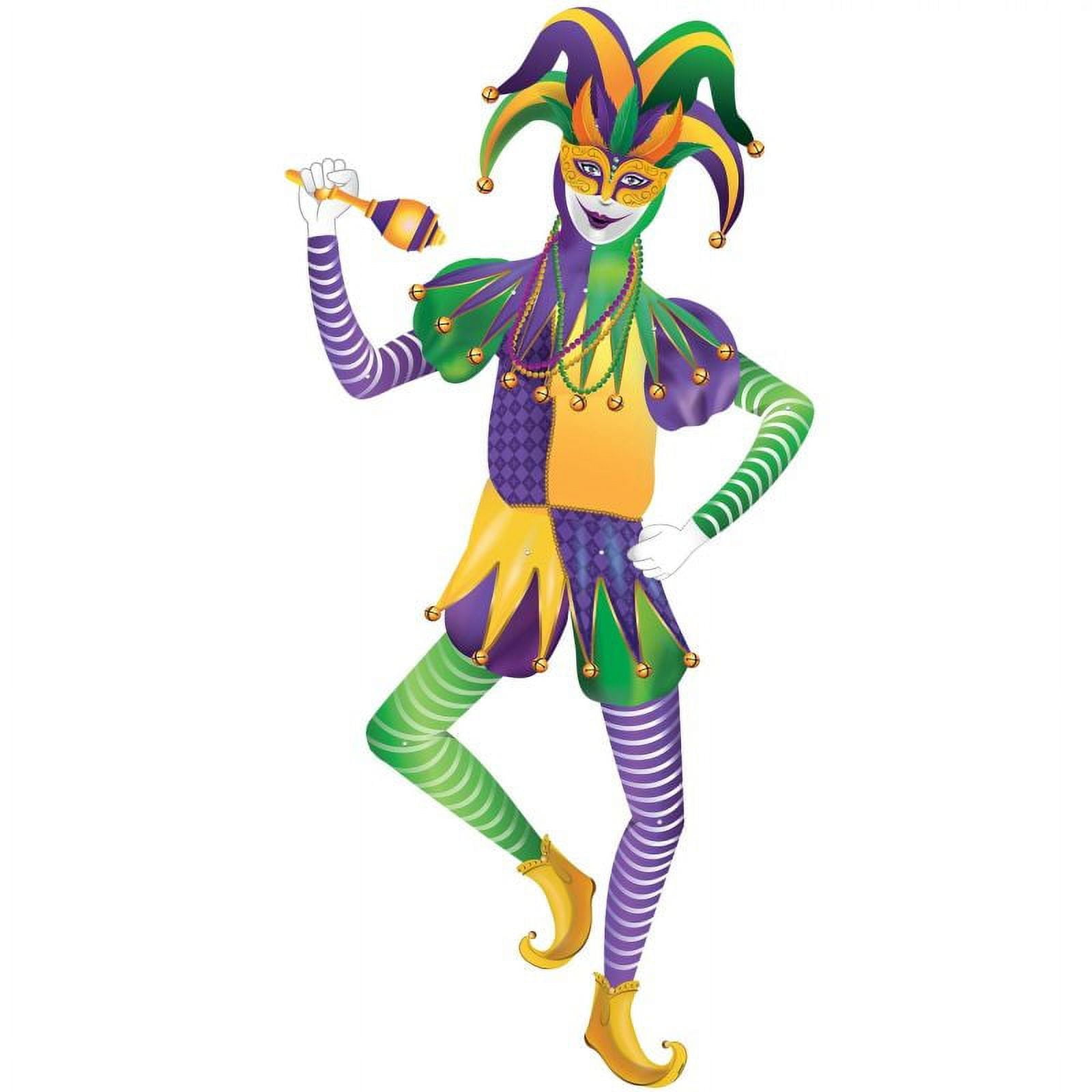 Mardi Gras 6-Foot Jointed Jester Cutout - Walmart.com