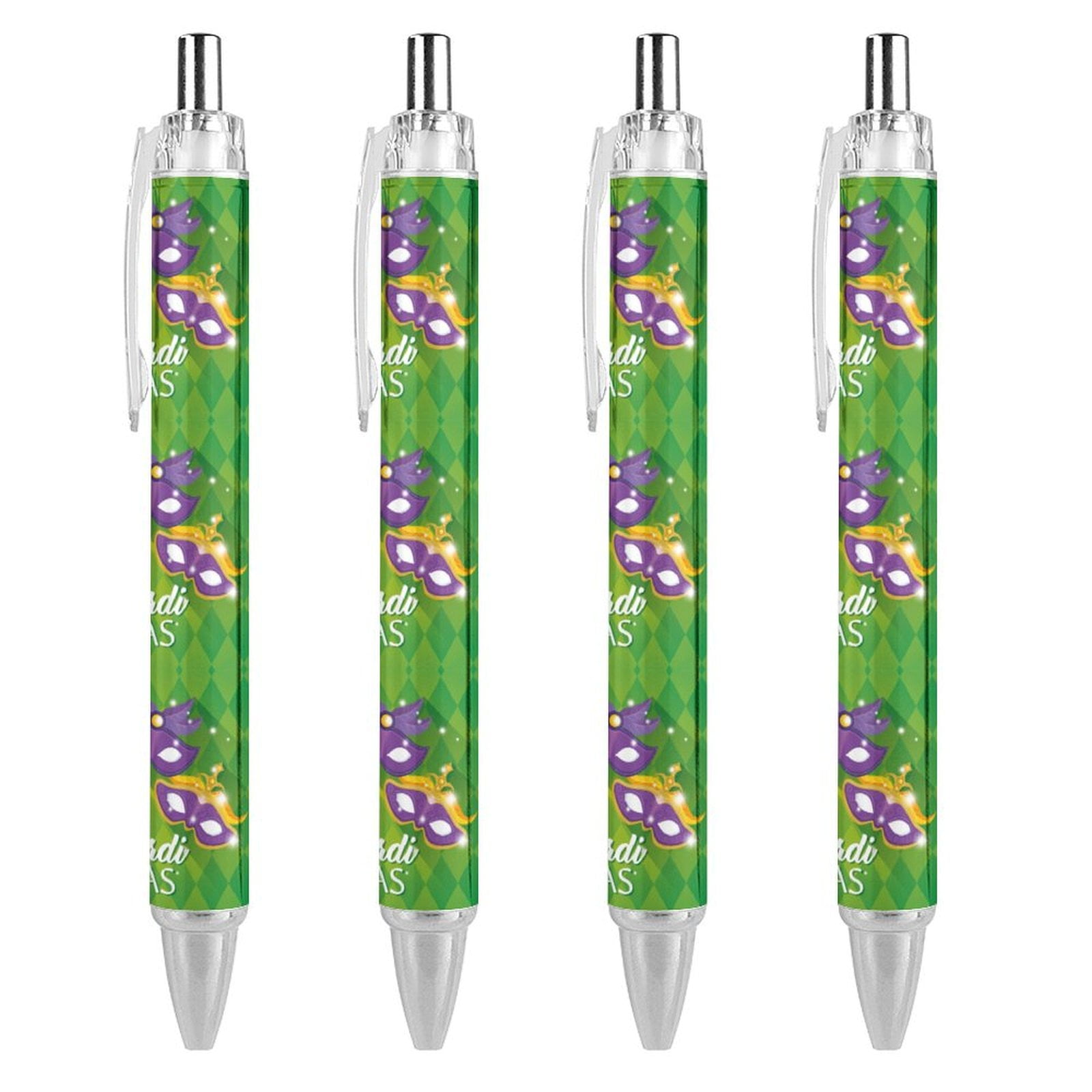 Mardi Gras Ballpoint Pen Retractable Pens Black Writing Pen Office Ball ...