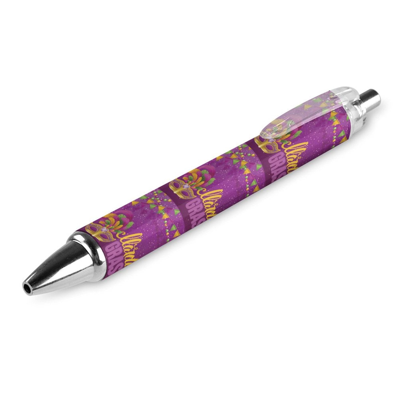 Mardi Gras Ballpoint Pen Retractable Pens Black Writing Pen Office Ball ...