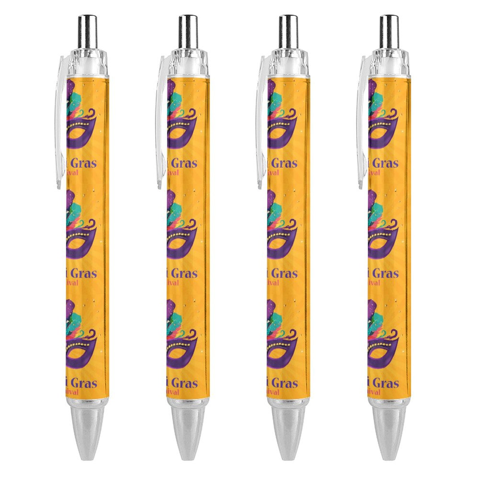 Mardi Gras Ballpoint Pen Retractable Pens Black Writing Pen Office Ball ...