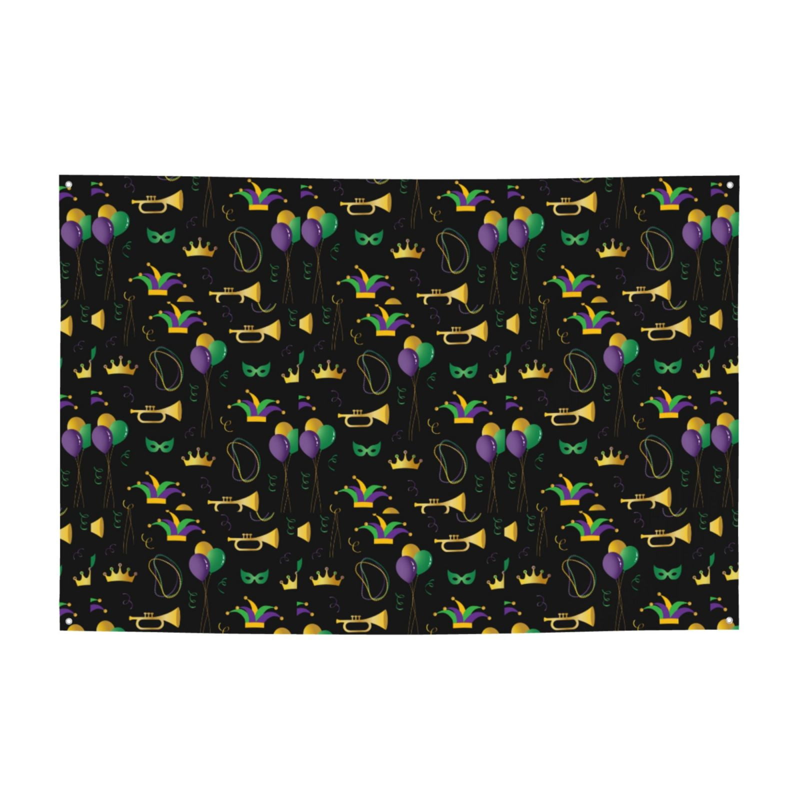 Mardi Gras Banner Backdrop Porch Sign 47 x 71 Inches Holiday Banners ...