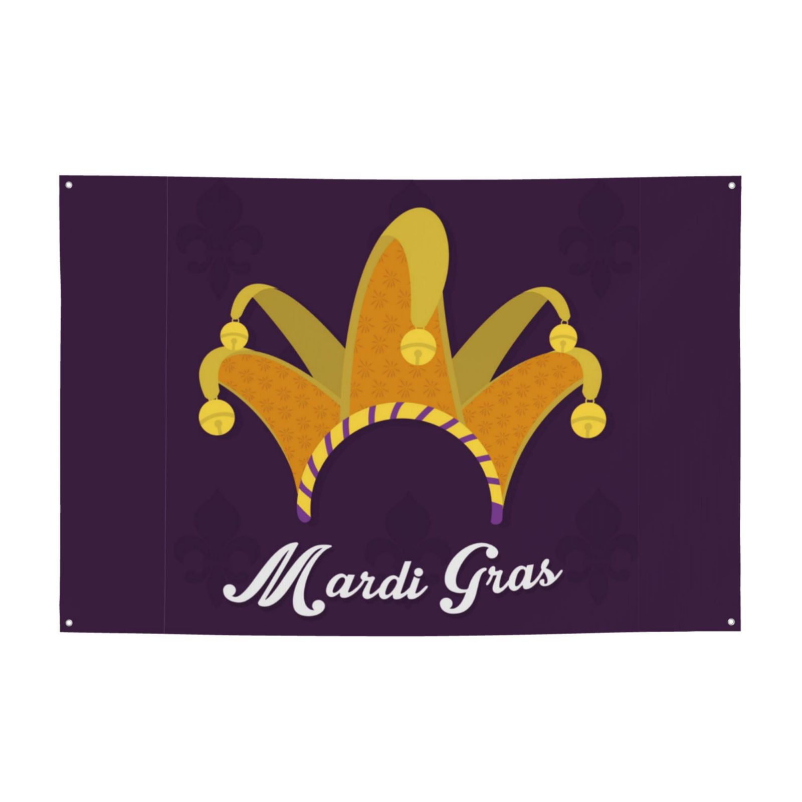 Mardi Gras Banner Backdrop Porch Sign 47 x 71 Inches Holiday Banners ...