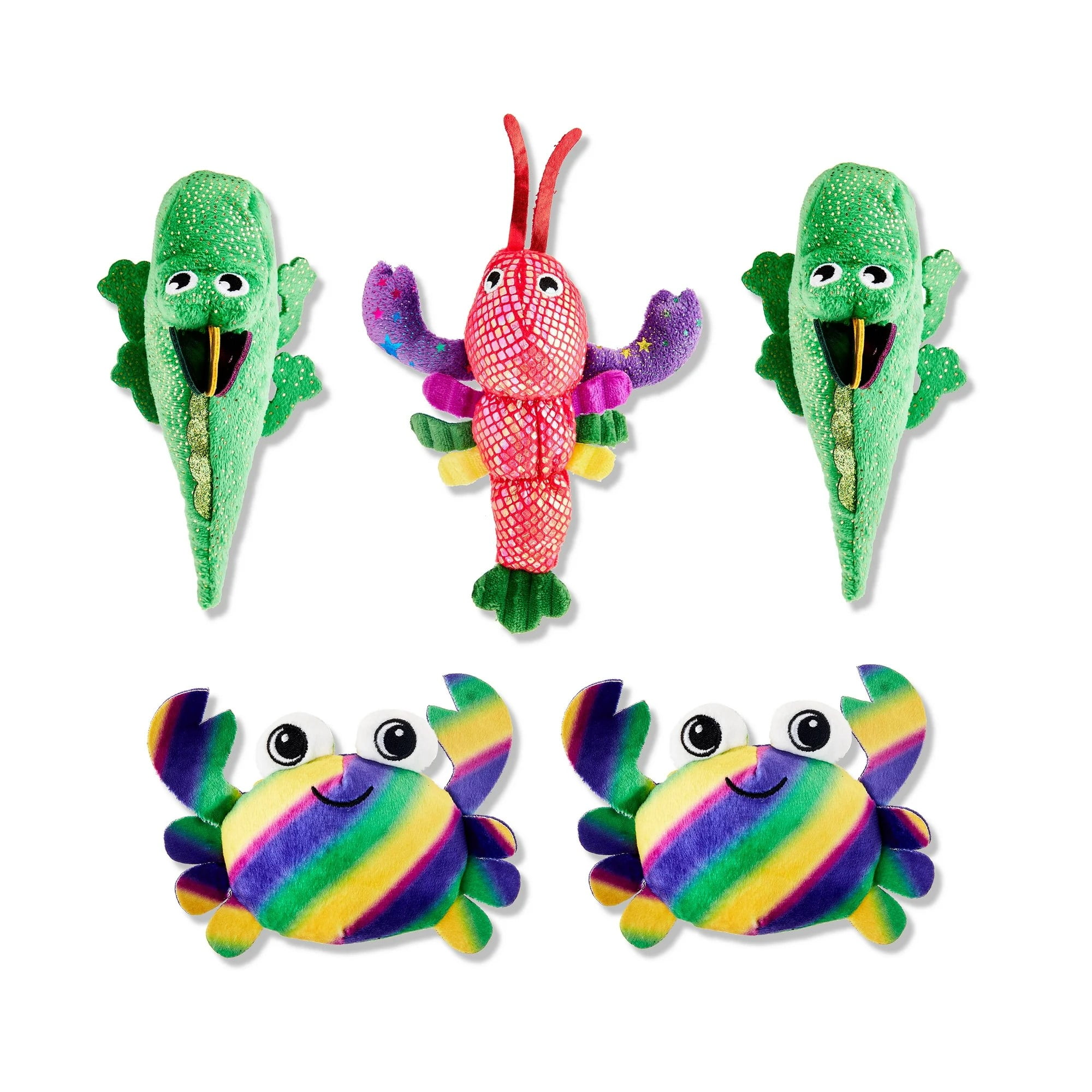 Mardi Gras Bulk Pack Animals Plush Crab Crawfish Lobster Alligator ...