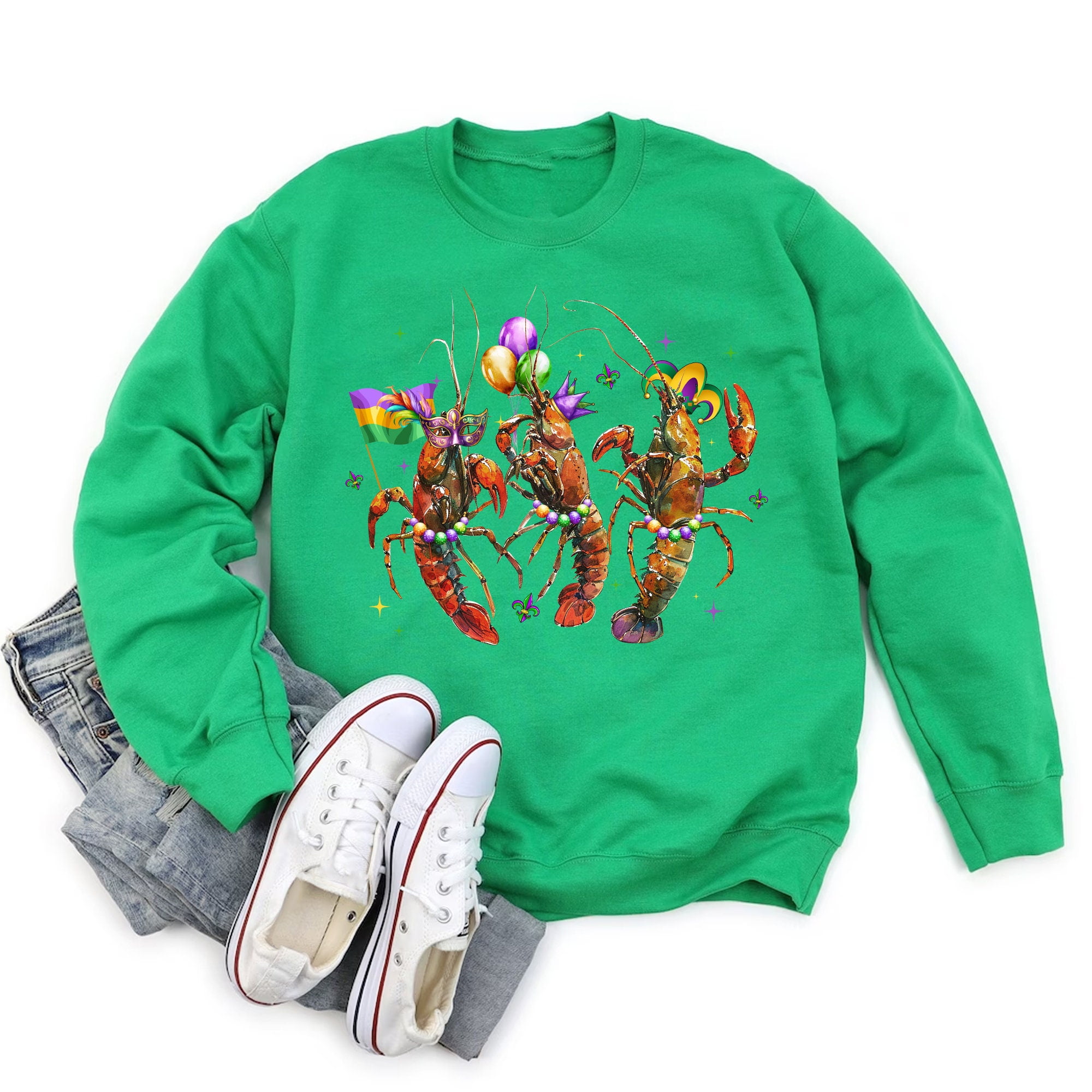 Mardi Gras Crawfish Shirt, Dancing Crawfish Mardi Gras, Fat Tuesday ...