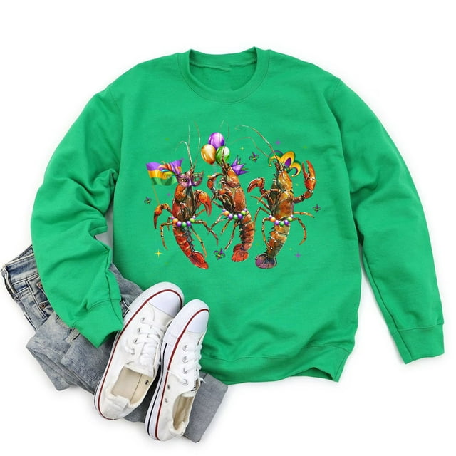 Mardi Gras Crawfish Shirt, Dancing Crawfish Mardi Gras, Fat Tuesday ...