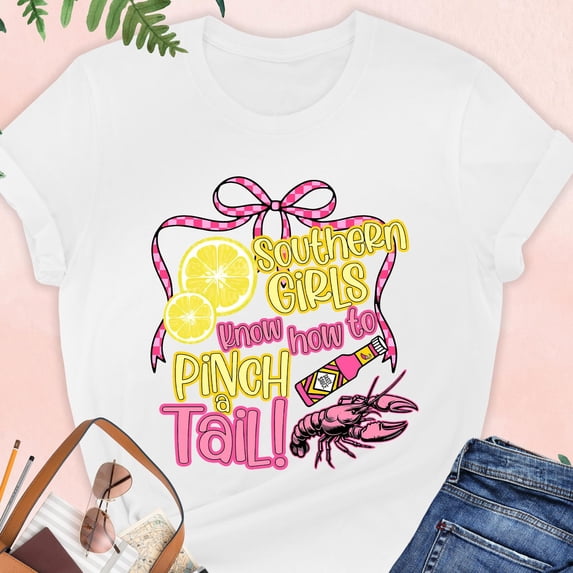Mardi Gras Crawfish Shirts Southern Girls Know How To Pinch A Tail ...