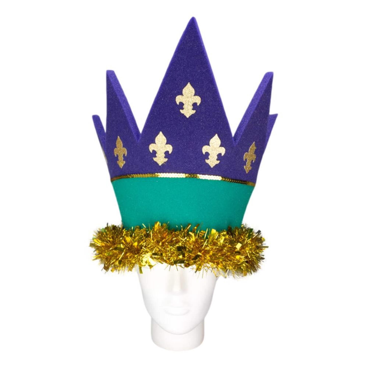 Mardi Gras Crown Hat - Mardi Gras Outfit - New Orleans Party Hat ...