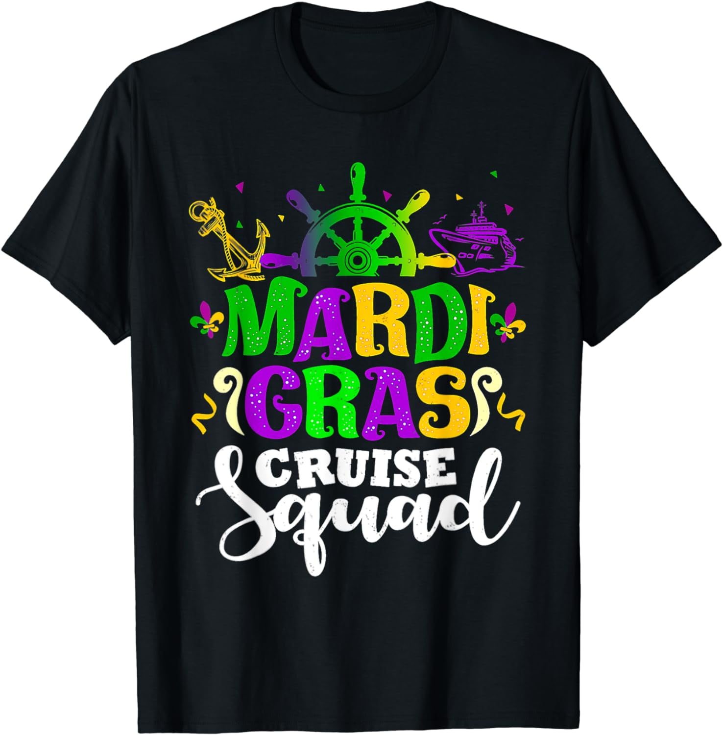 Mardi Gras Cruise Squad 2024 ing Group Family Vacation T-Shirt ...