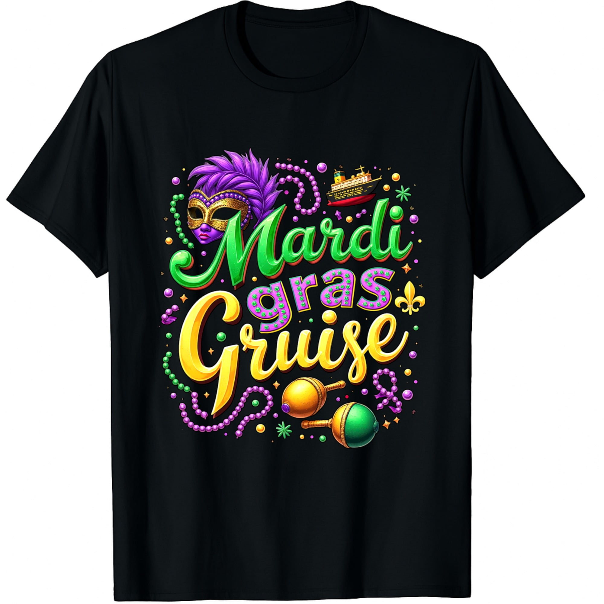 Mardi Gras Cruise Squad Matching Group Family Vacation Graphic Crew ...
