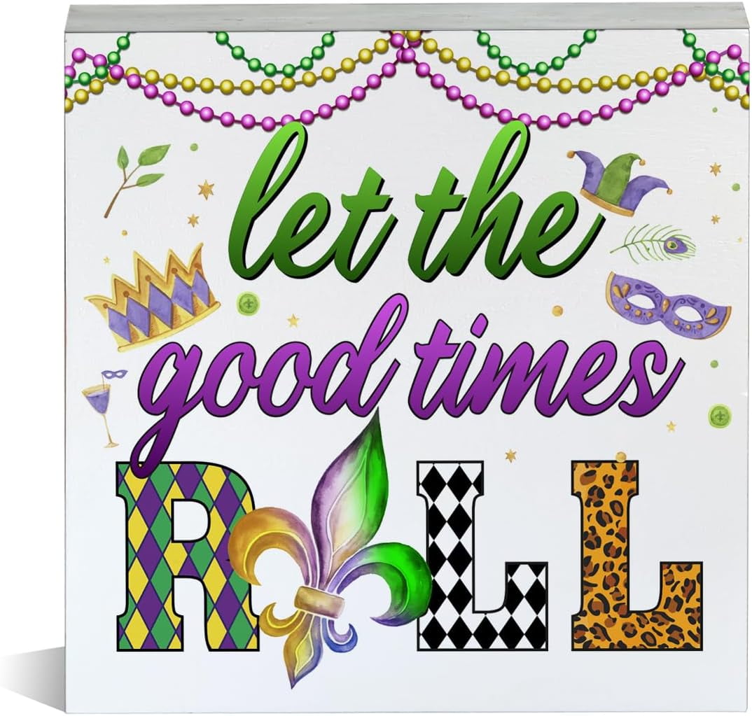 Mardi Gras Decor Farmhouse Mardi Gras Decorations Let the Good Times ...