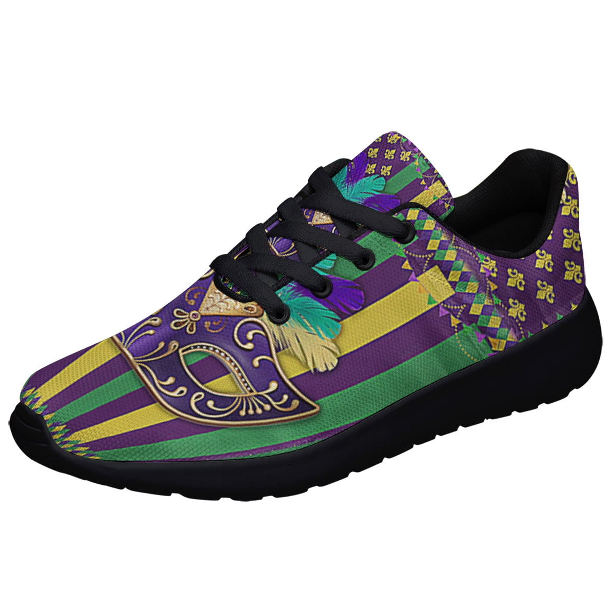 Mardi Gras Fleur De Lis and Masquerade Mask American flag Shoes ...