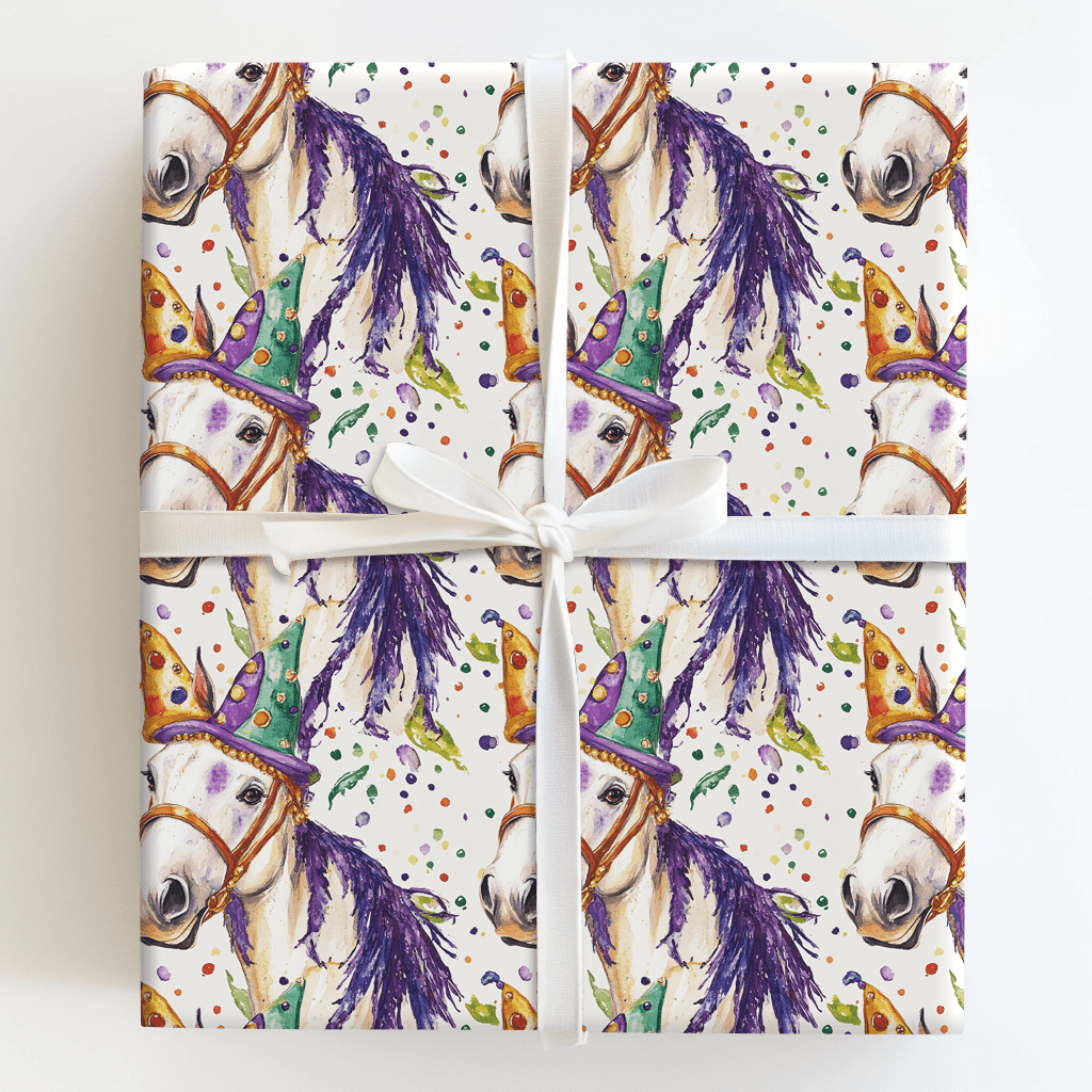 Mardi Gras Galineers Cob - Christmas Wrapping Paper Roll - Gift Wrap ...