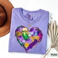 Mardi Gras Heart Shirt Brushstroke Heart TShirt for Mardi Gras Shirt ...