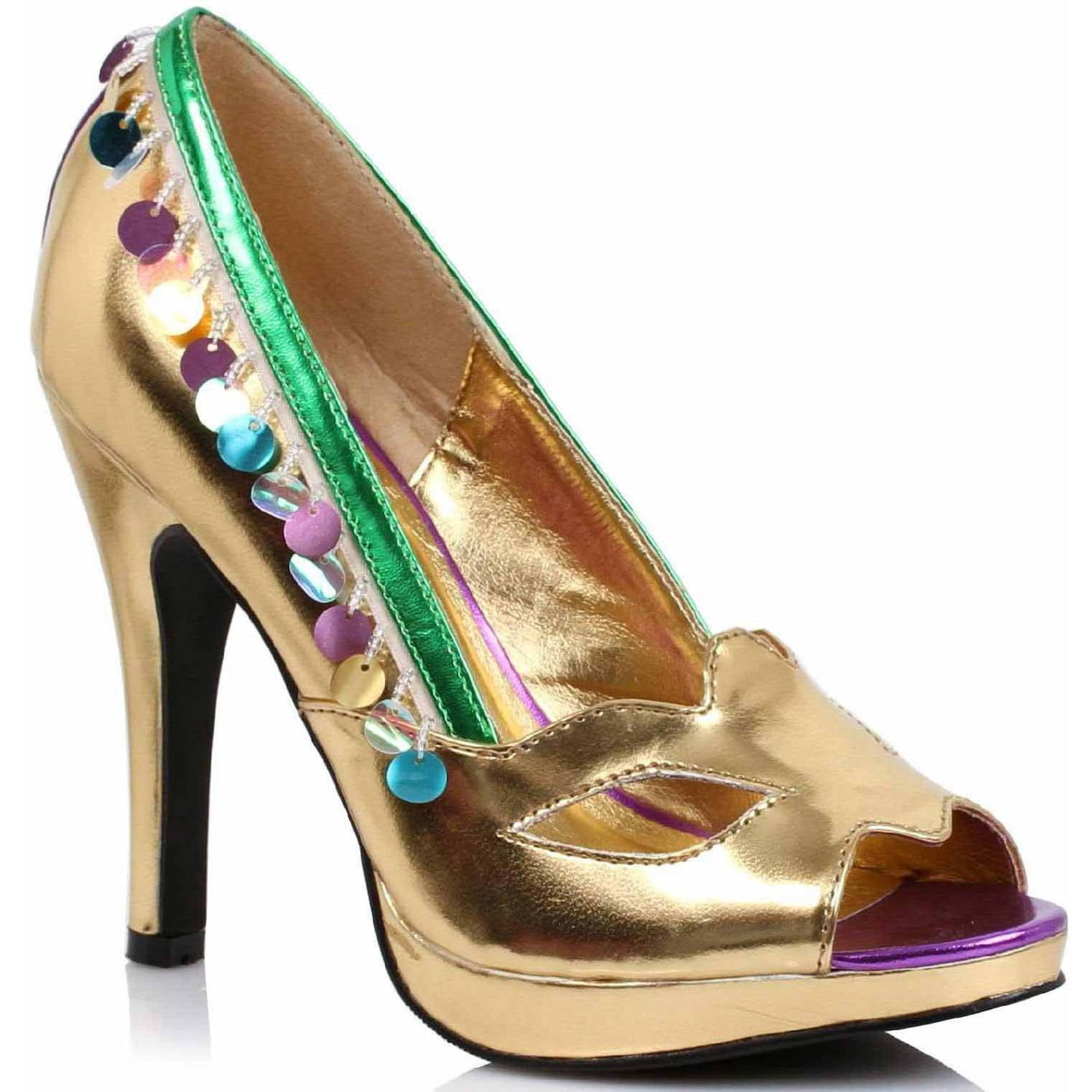 Mardi Gras Masquerade Heels Women's Adult Halloween Accessory - Walmart.com