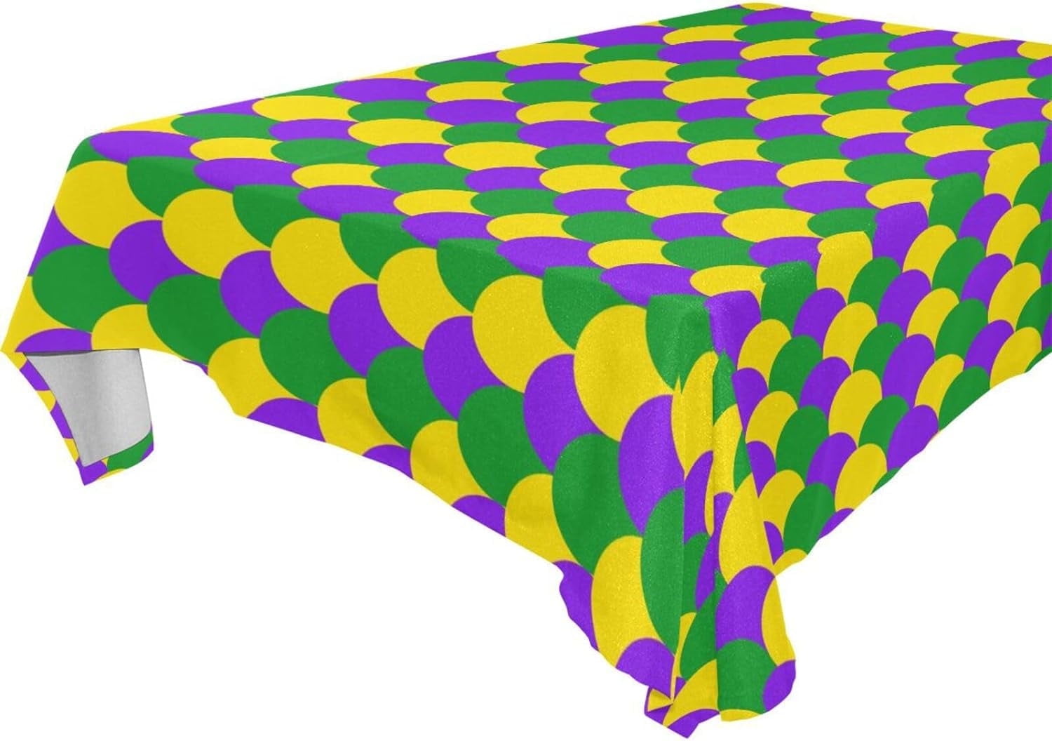 Mardi Gras Pattern Tablecloth Rectangle Colorful Table Cloth Large ...