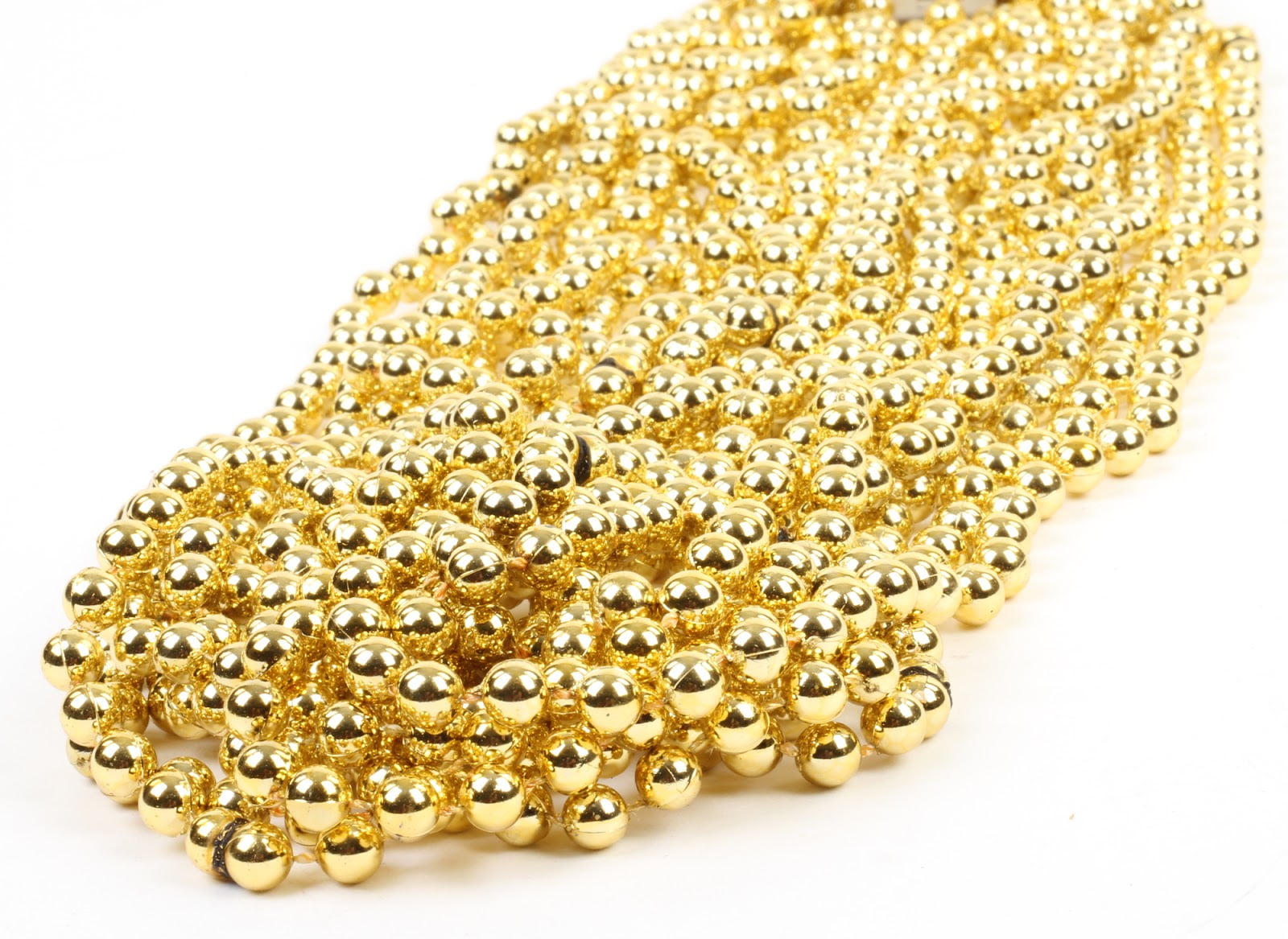Mardi Gras Plastic Bead Necklaces for Birthday Favors and Decorations ...