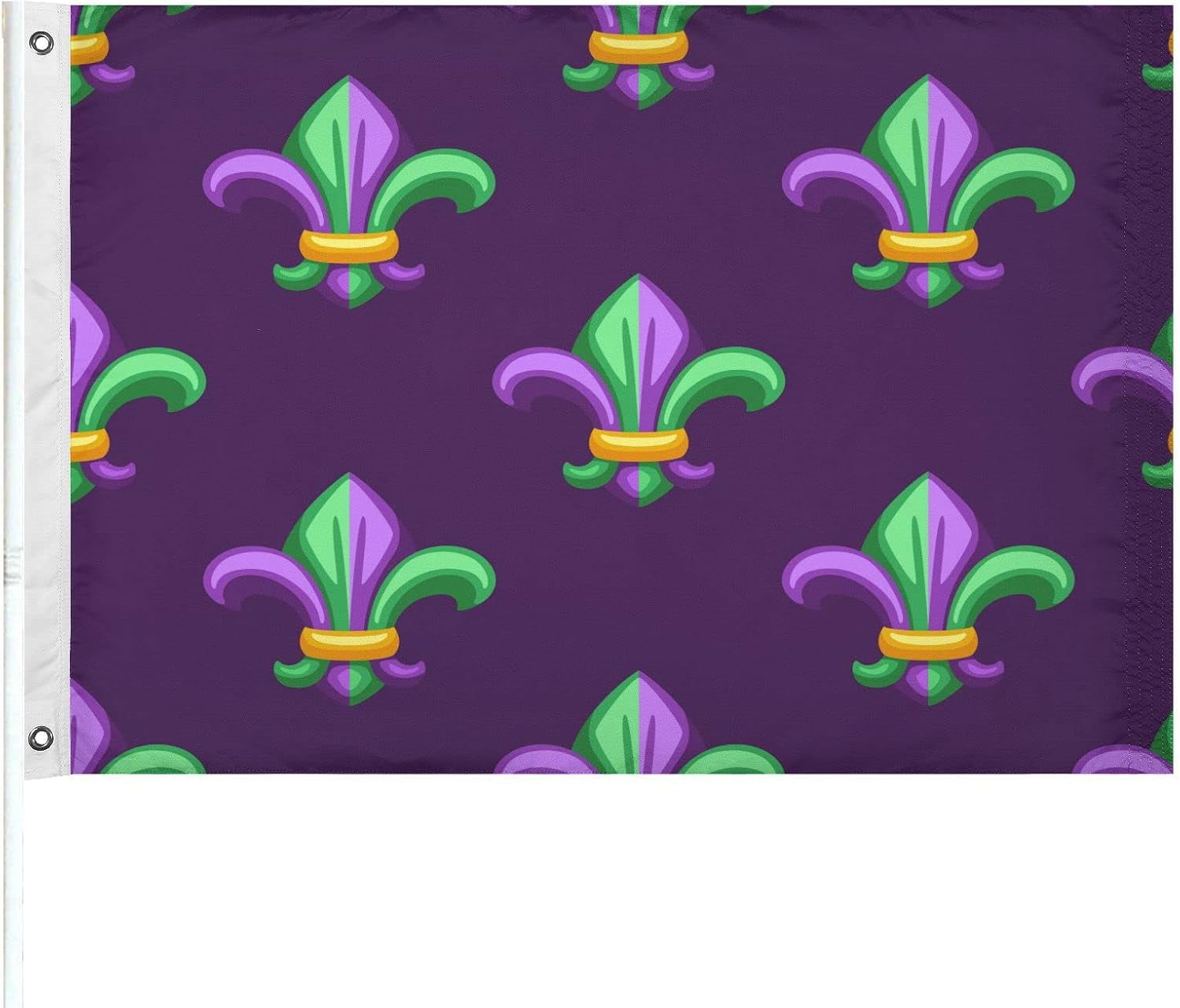 Mardi Gras Purple Flag Outdoor Garden Flag for Outside Funny Flags with ...