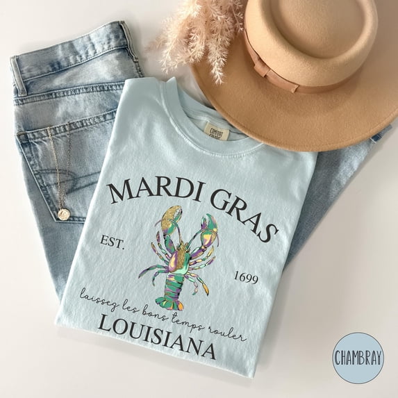 Mardi Gras Shirt, Louisiana Shirt, Mardi Gras Comfort Color Shirt ...
