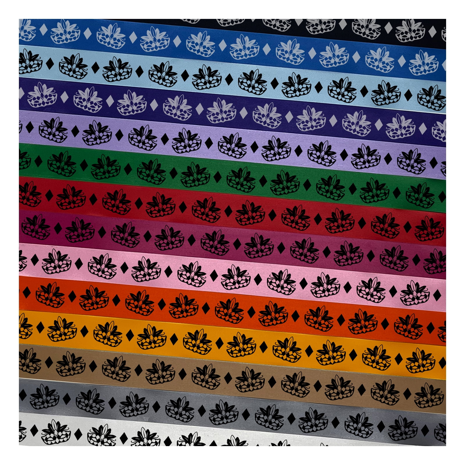 Mardi Gras Venetian Masquerade Mask Satin Ribbon for Gift Wrapping Bows ...