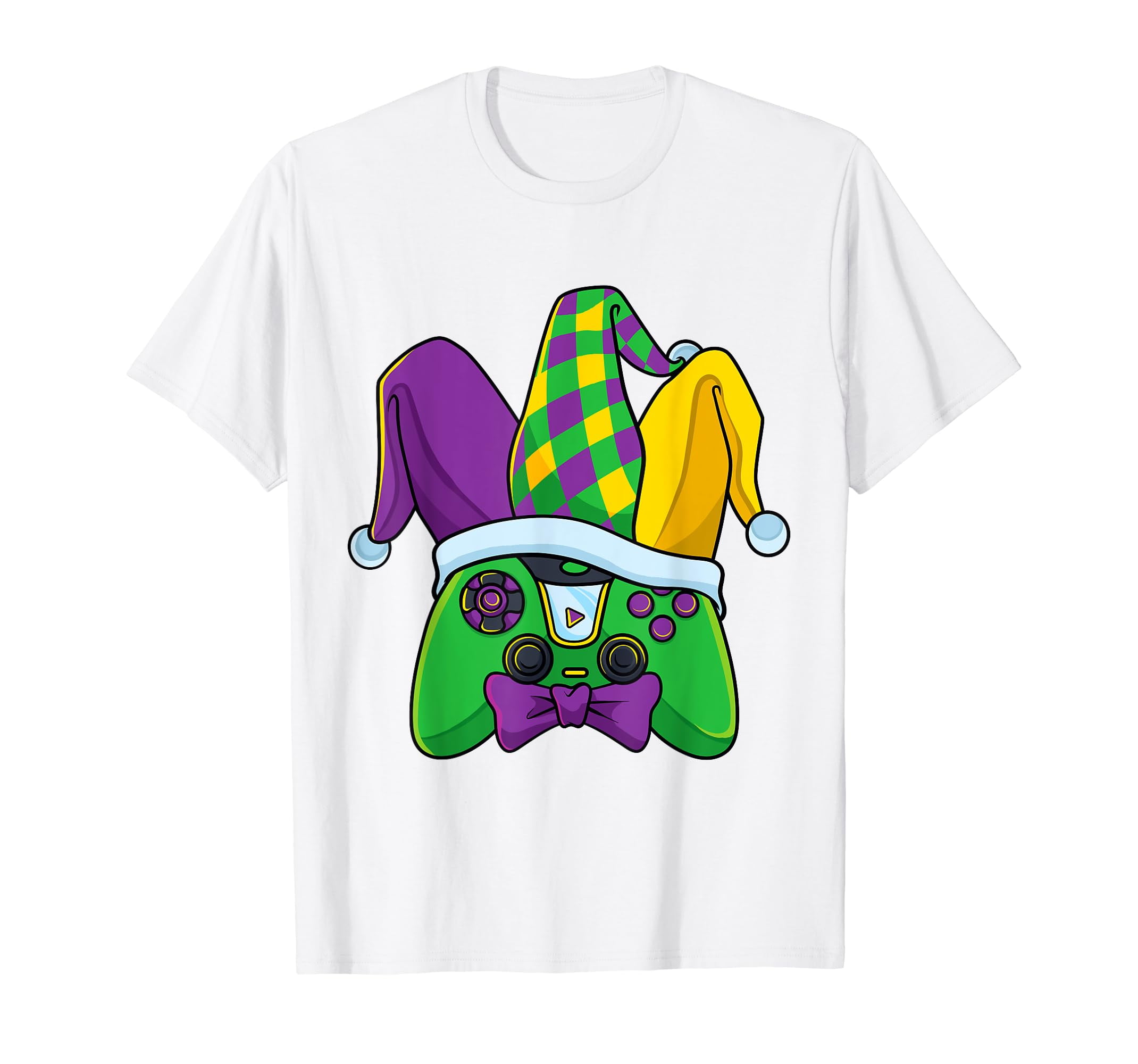 Mardi Gras Video Game Controller Jester Hat Costume T-Shirt - Walmart.com