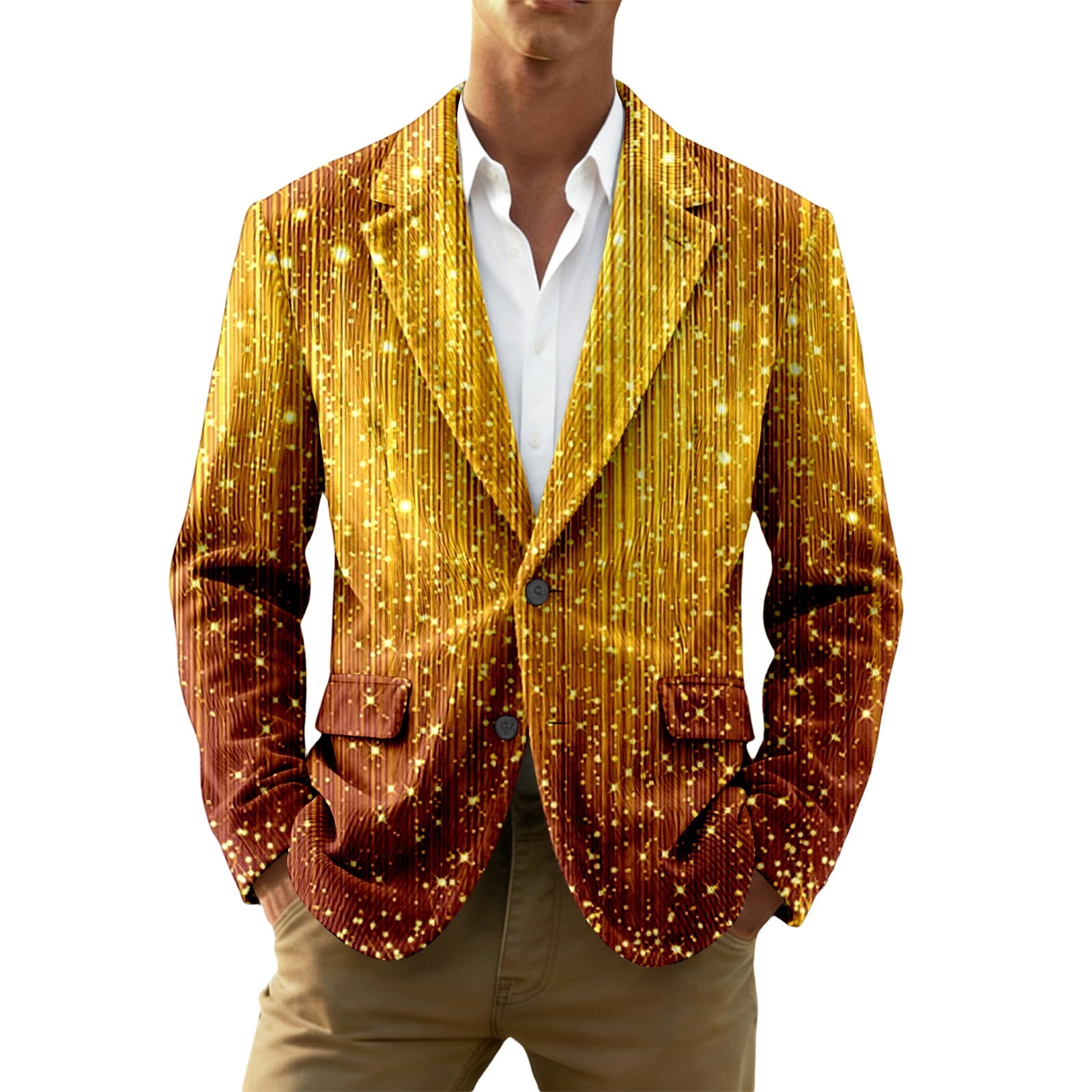 Mardi Gras blazer for men Sequin Print Corduroy Jacket For Festival ...