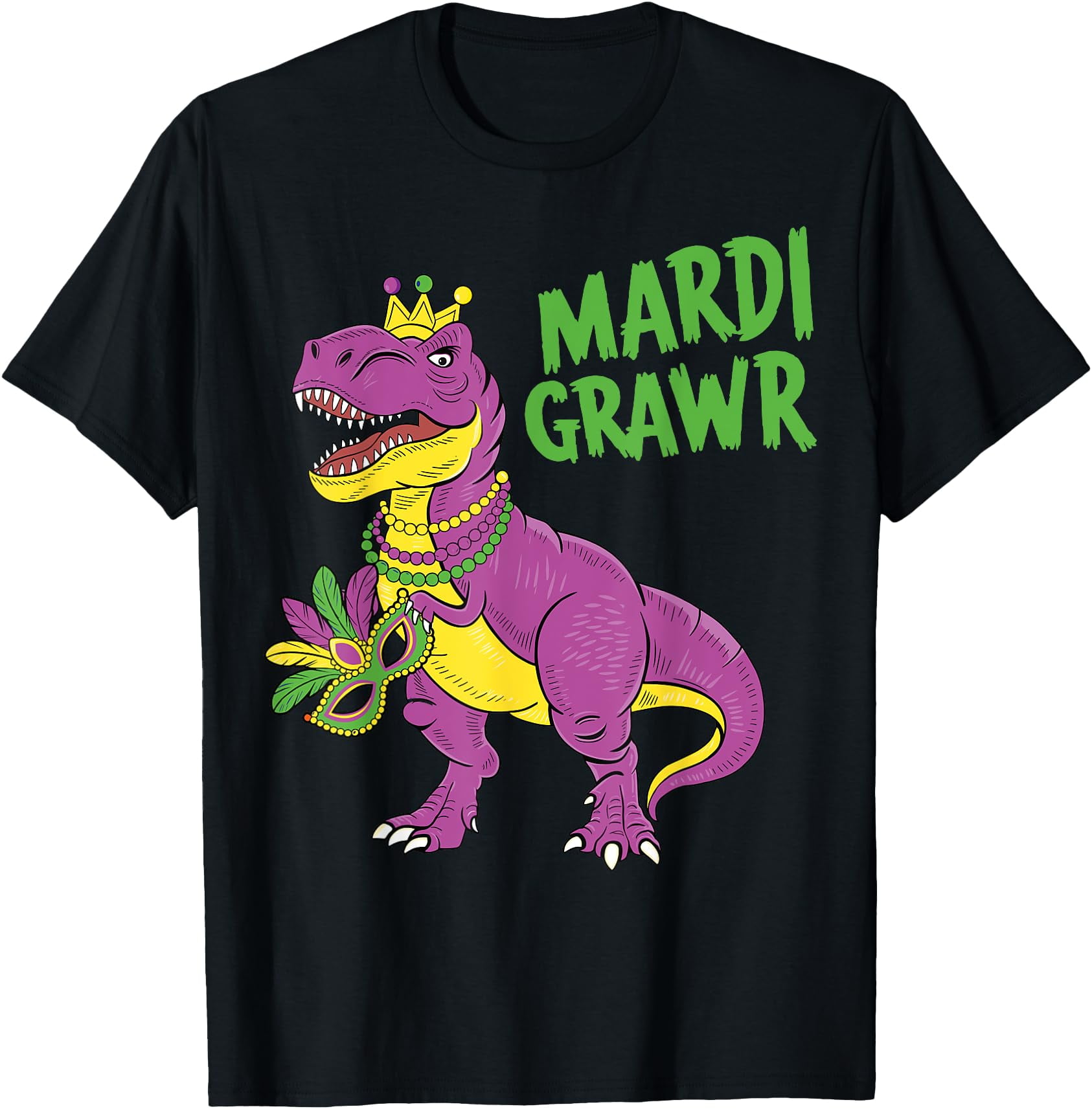 Mardi gras dinosaur t-rex mardi grawr for kids T-Shirt NOLA Mardi Gras ...