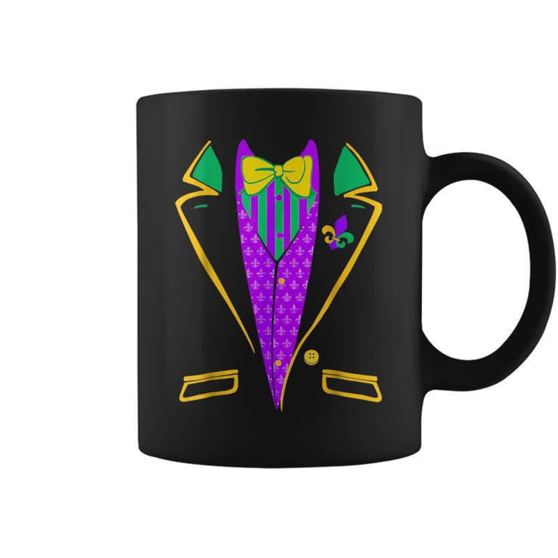 MardiGras Tuxedo Vest Outfit Coffee Mugs - Walmart.com