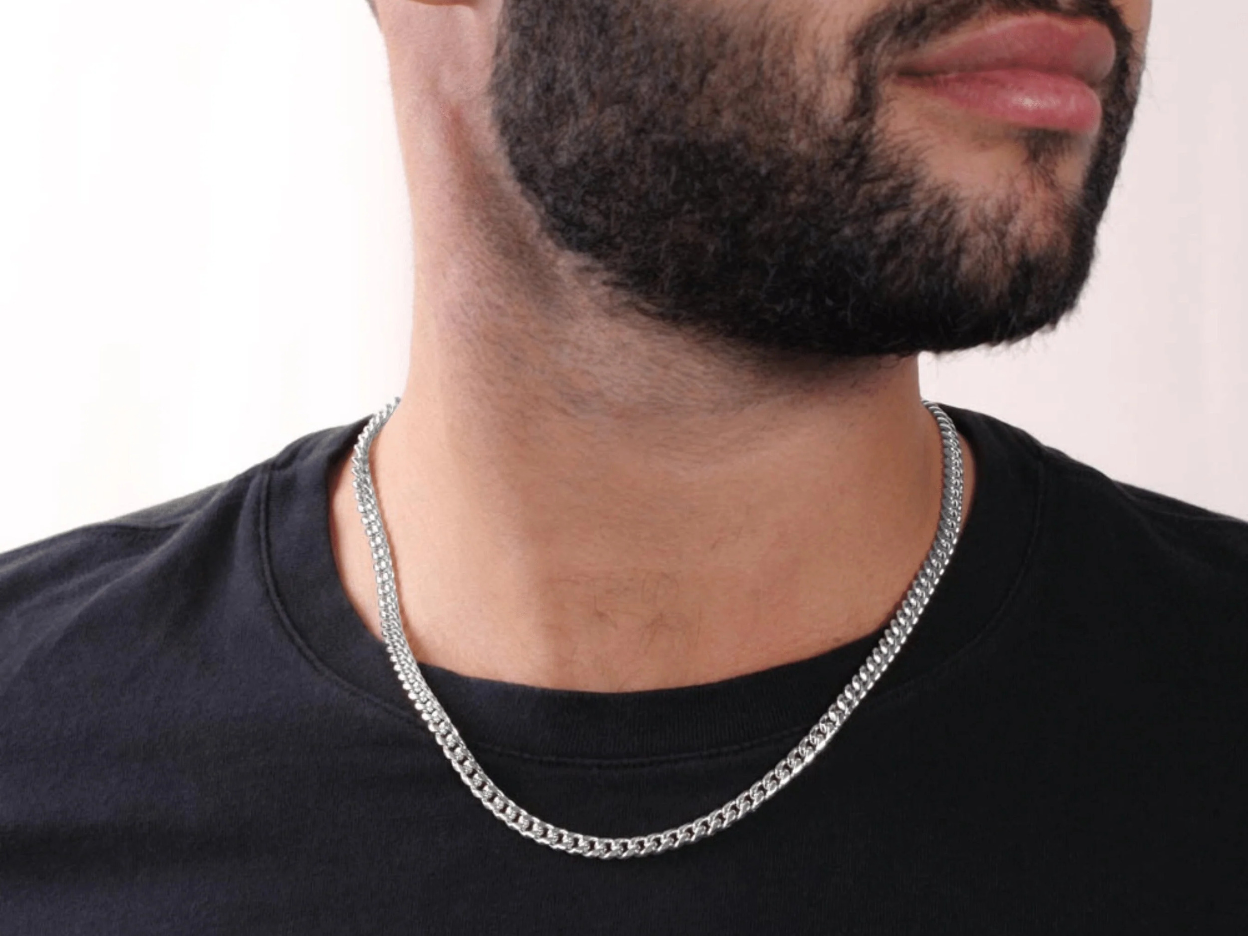 Mardonyx Men's Promise Chain, Cuban Link Chain Stainless Steel Necklace ...