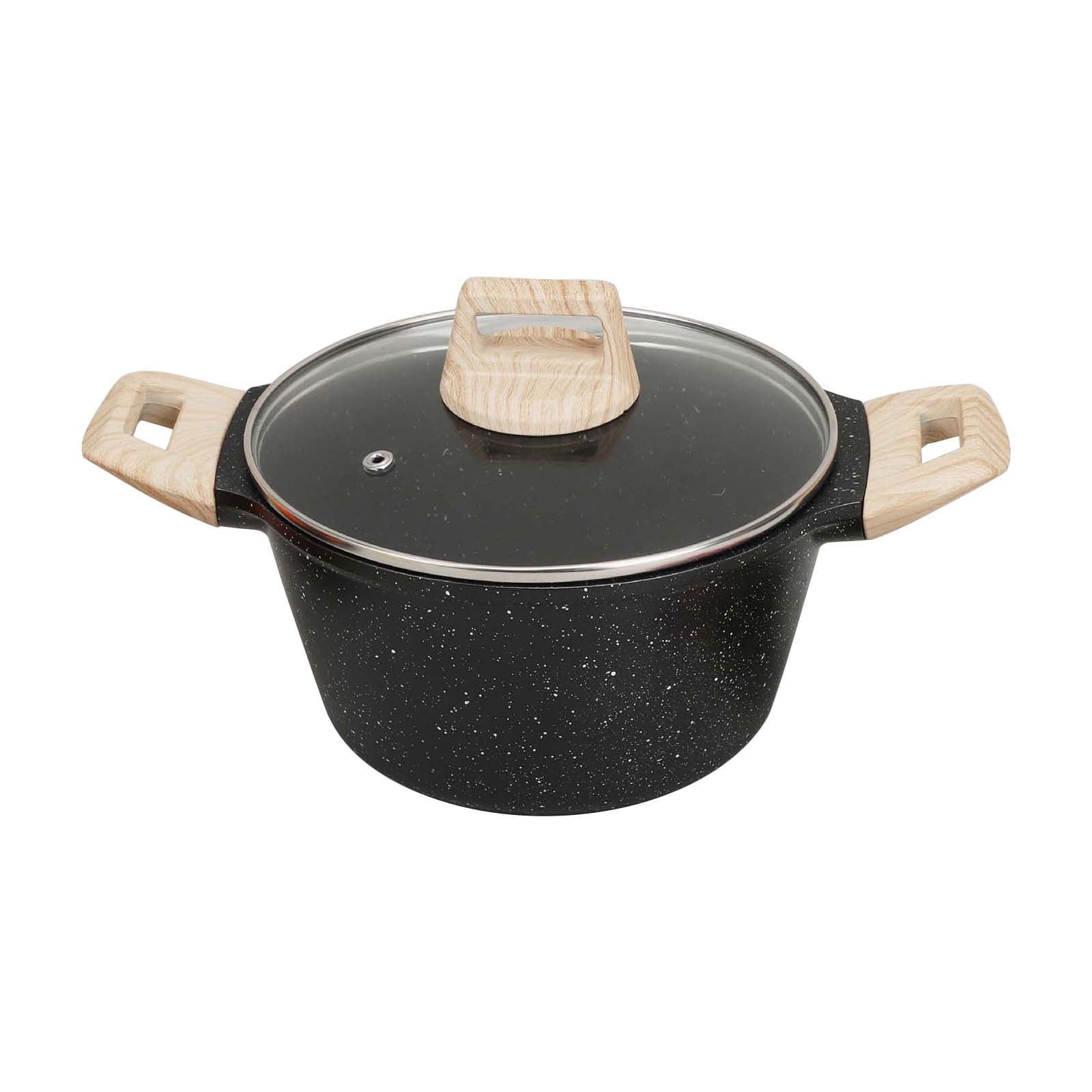 Mareep Nonstick Granite Soup Pot, Induction Stock Pot for All Stoves ...