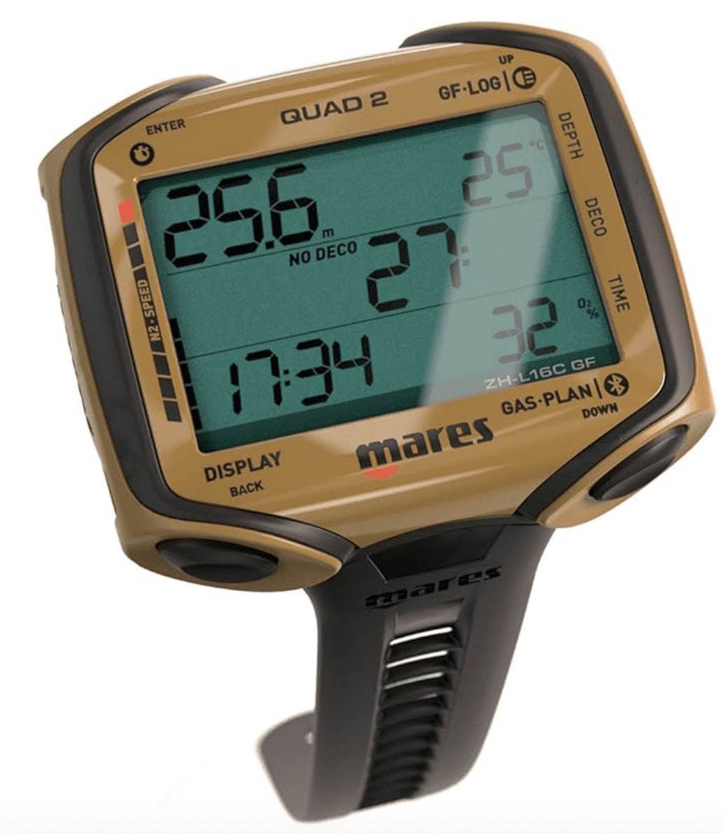 Mares QUAD 2 Wrist Dive Computer - Orange - Walmart.com