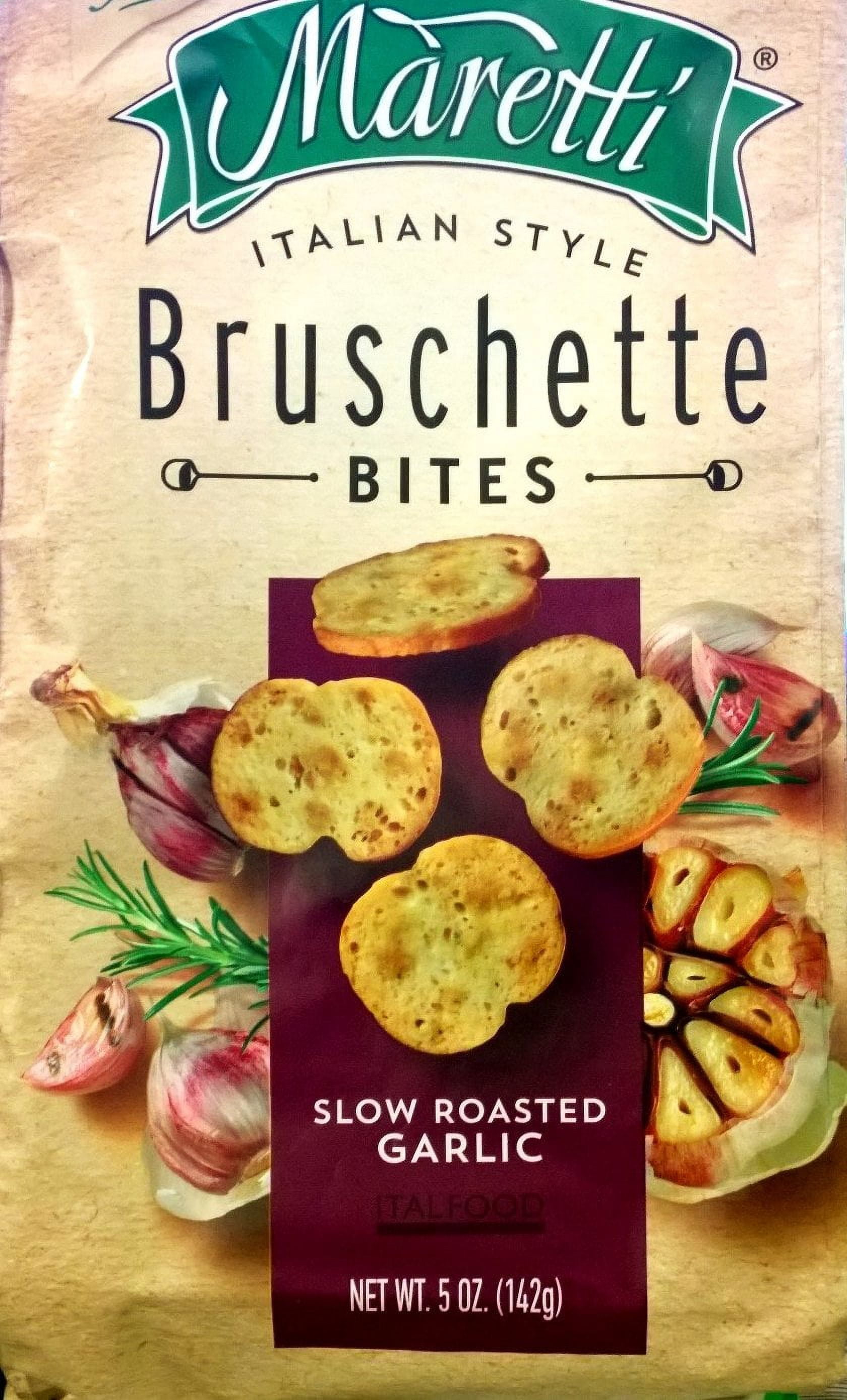 Maretti Italian Slow Roasted Garlic Bruchette Bites (Pack of 4) 5 oz ...