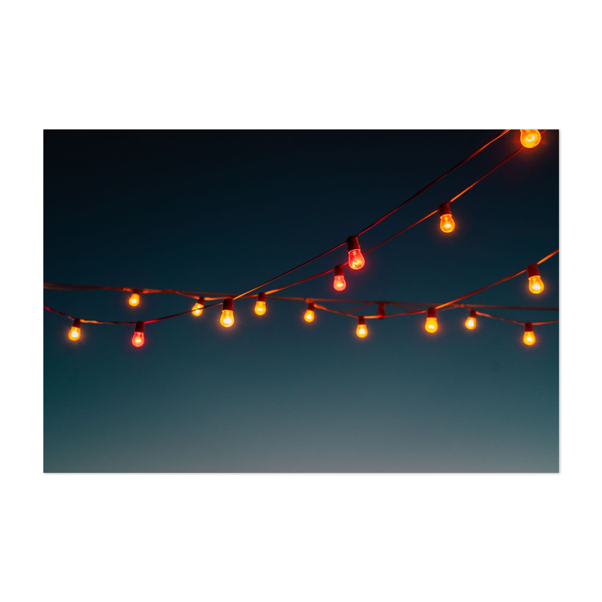 Marfa Lights - Photography Nightlife Night Sky Minimalist Modern Art Summer Unframed Wall Art ...