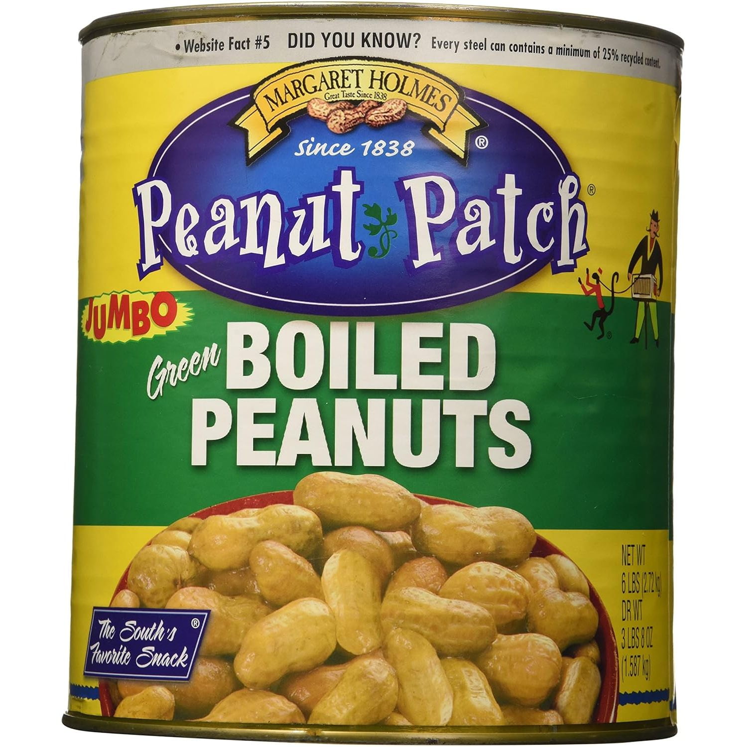 Margaret Holmes Green Boiled Peanuts - 6lb - CASE PACK OF 2 - Walmart.com
